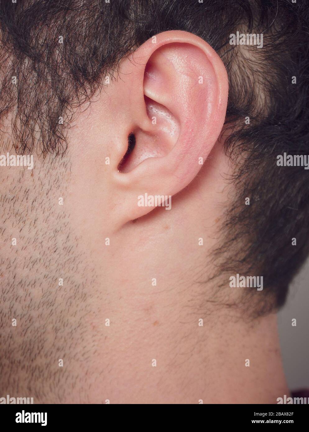 human ear macro detail close-up shot Stock Photo - Alamy