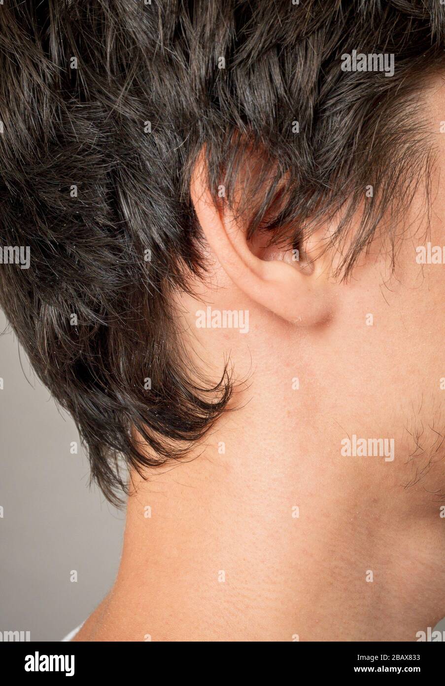 human ear macro detail close-up shot Stock Photo - Alamy