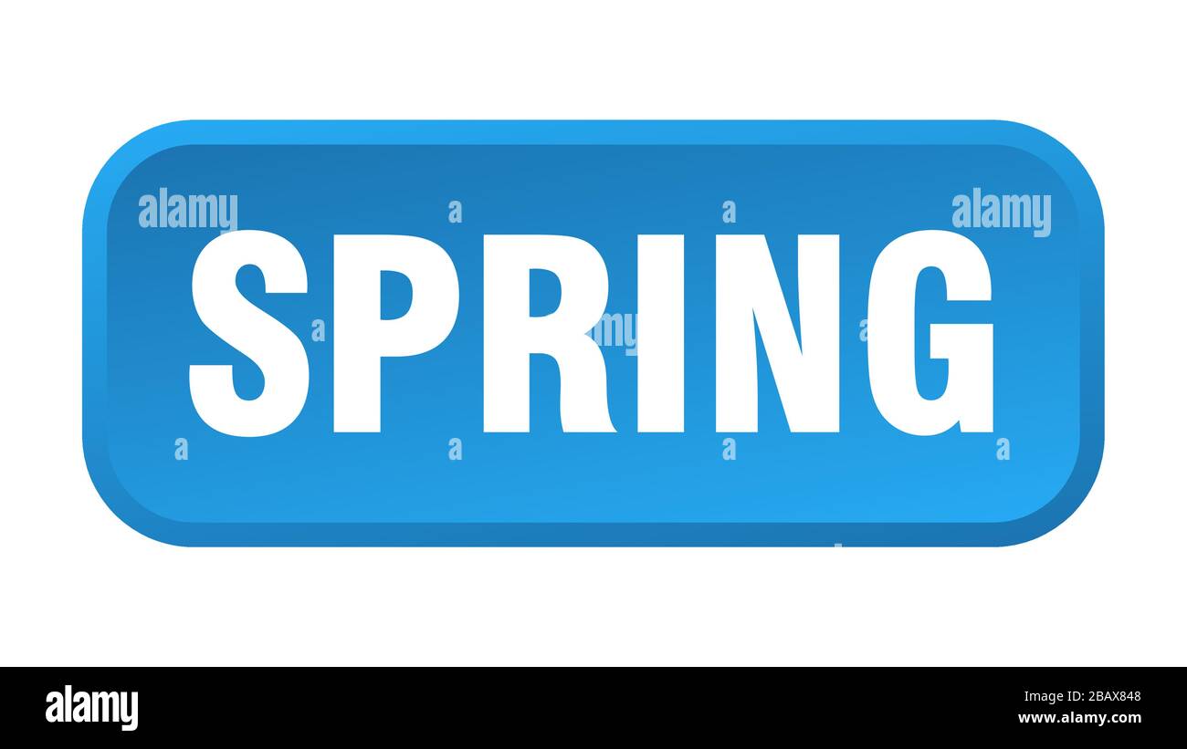 spring button. spring square 3d push button Stock Vector Image & Art - Alamy