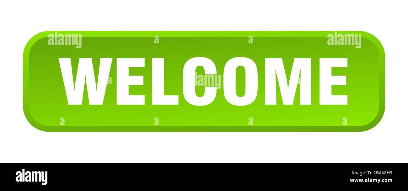 welcome button. welcome square 3d push button Stock Vector Image & Art ...
