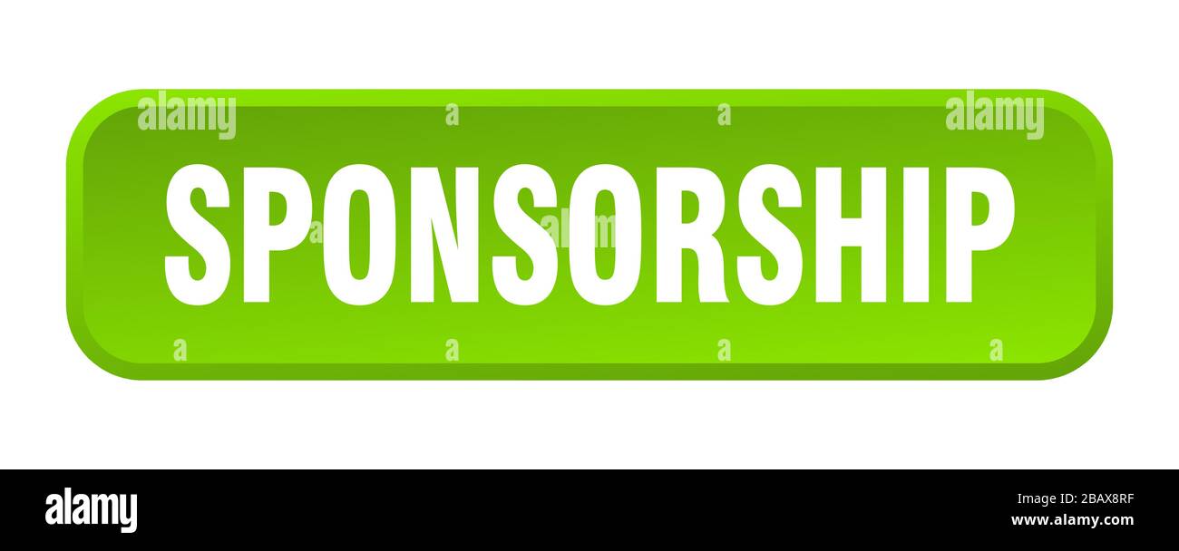 sponsorship button. sponsorship square 3d push button Stock Vector ...