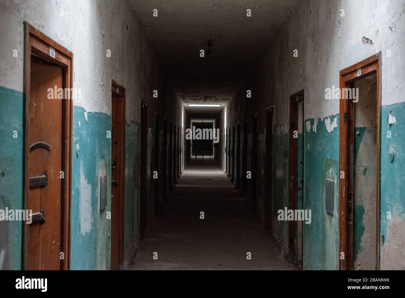 Inside the KZ Concentration Camp of Dachau, Bavaria/Germany Stock Photo ...