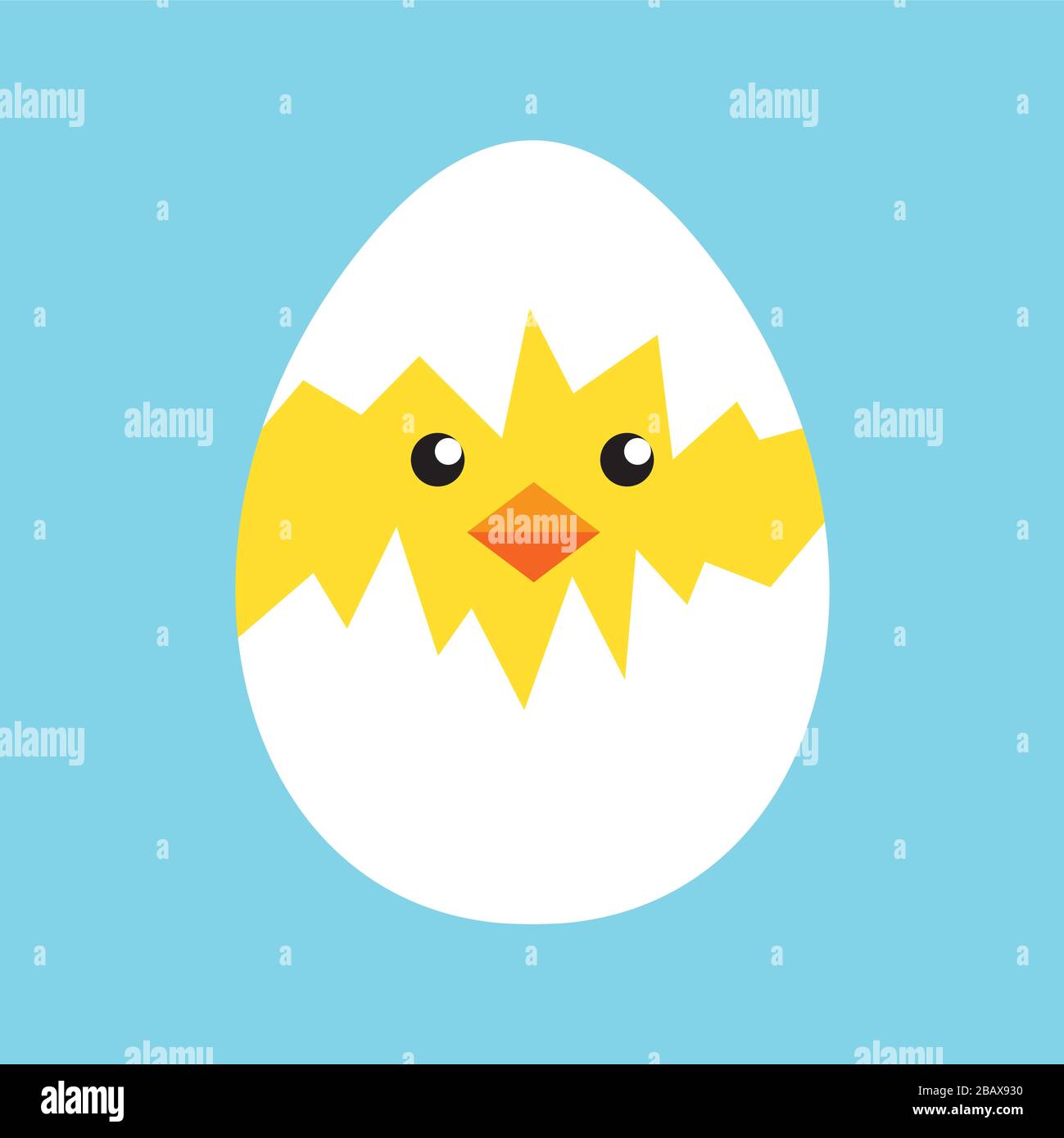 Happy easter egg chick sign, background vector Stock Vector Image & Art ...