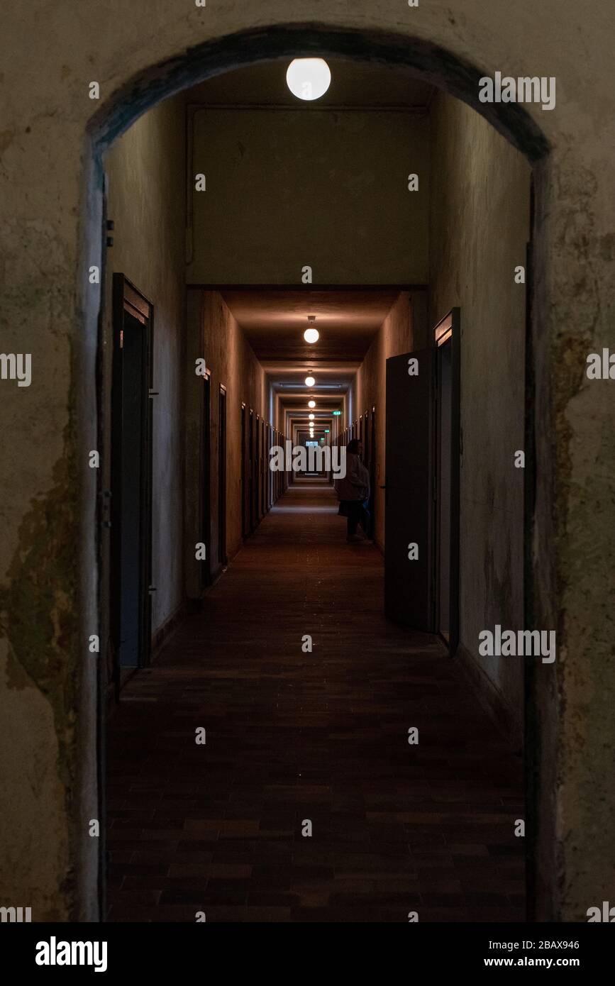 Inside the KZ Concentration Camp of Dachau, Bavaria/Germany Stock Photo ...