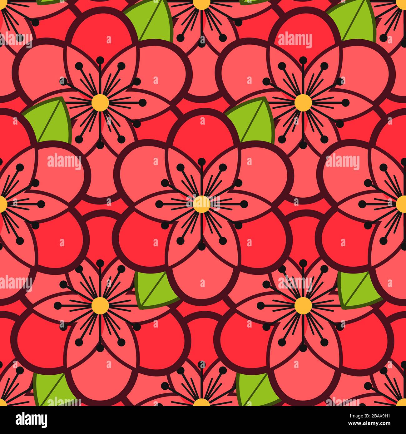 Seamless Cherry Wood Pattern For Your Design And Decor Stock Vector ...