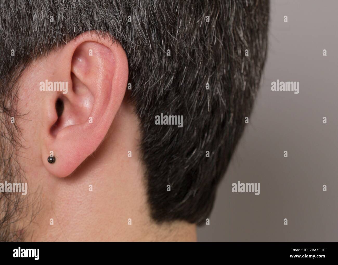 human ear detail macro close-up Stock Photo - Alamy