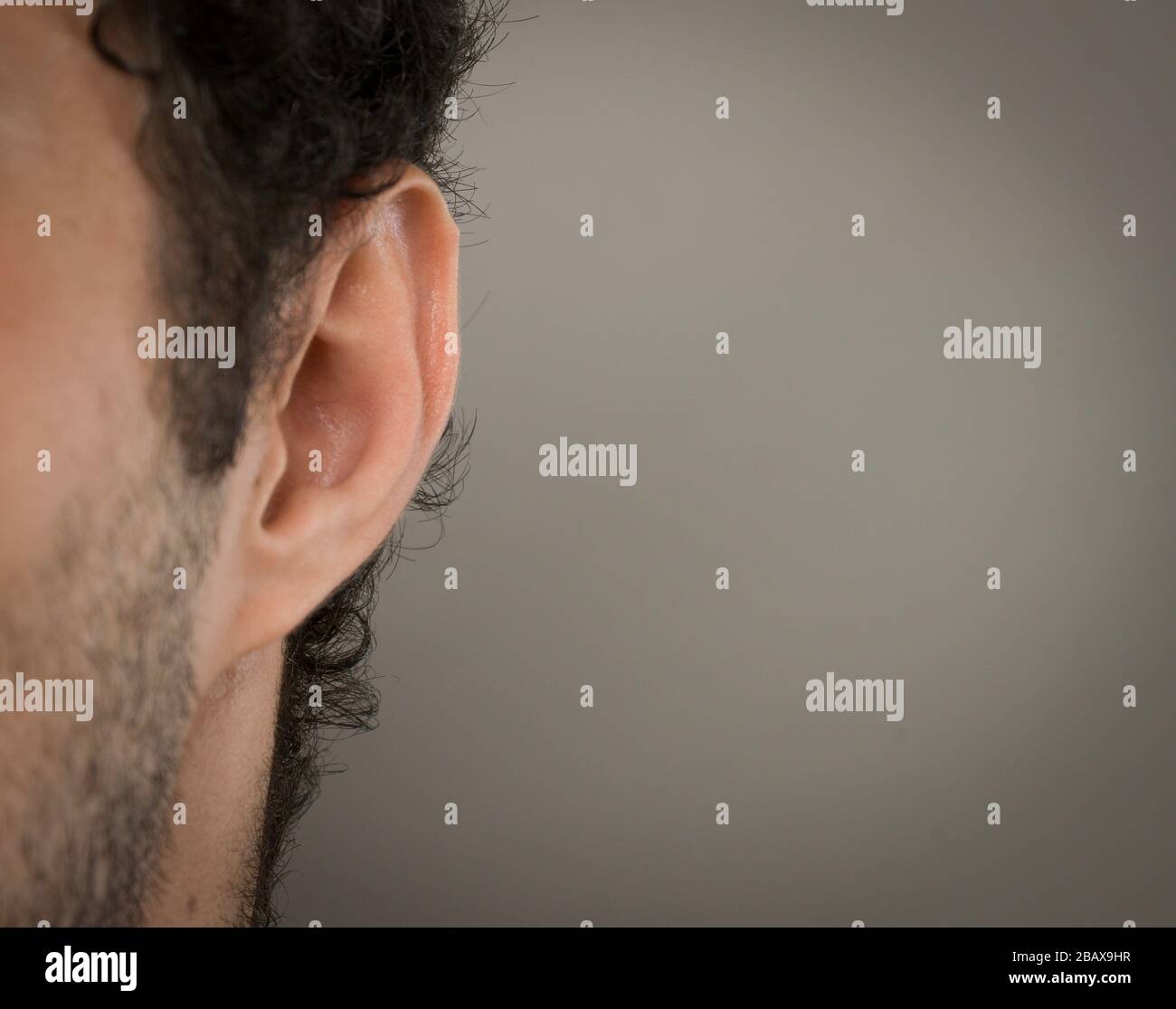 human ear detail macro close-up Stock Photo - Alamy