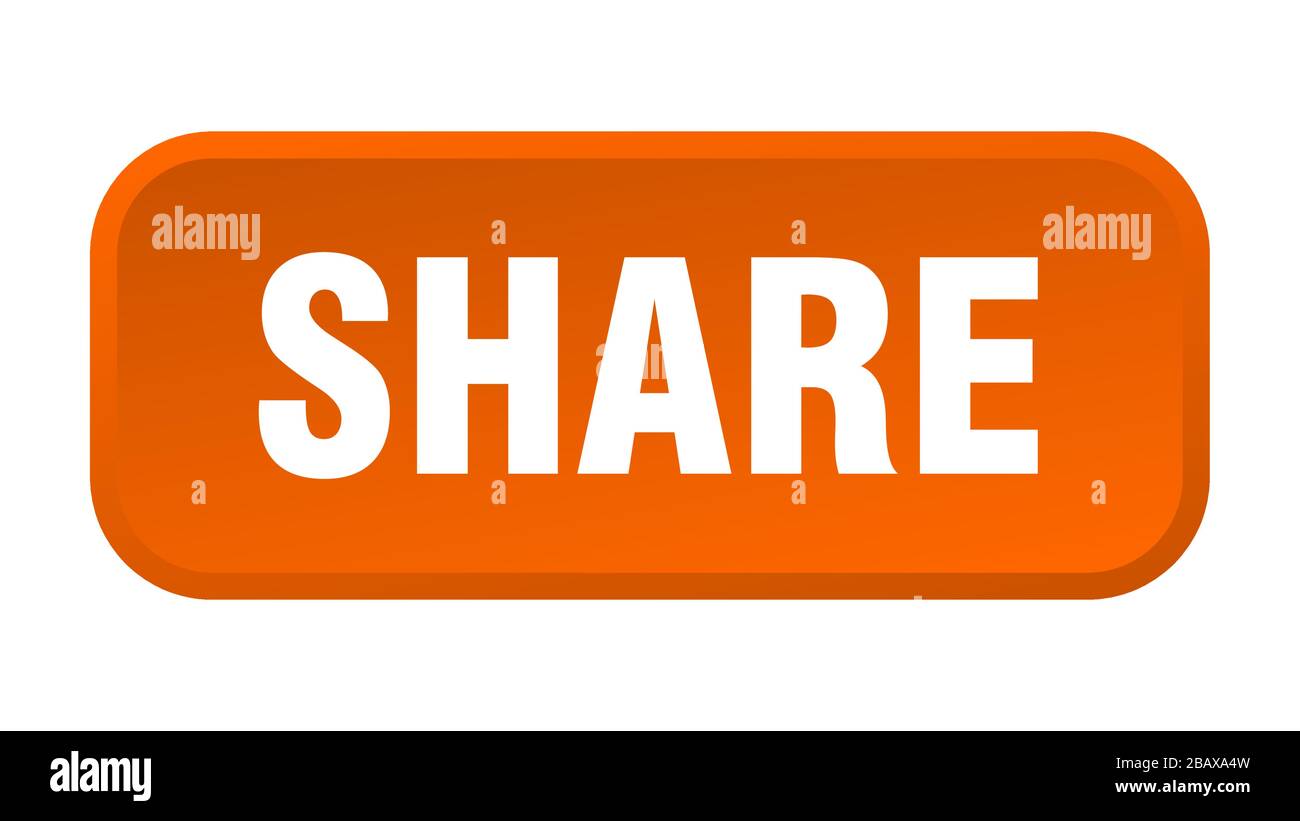 share button. share square 3d push button Stock Vector Image & Art - Alamy