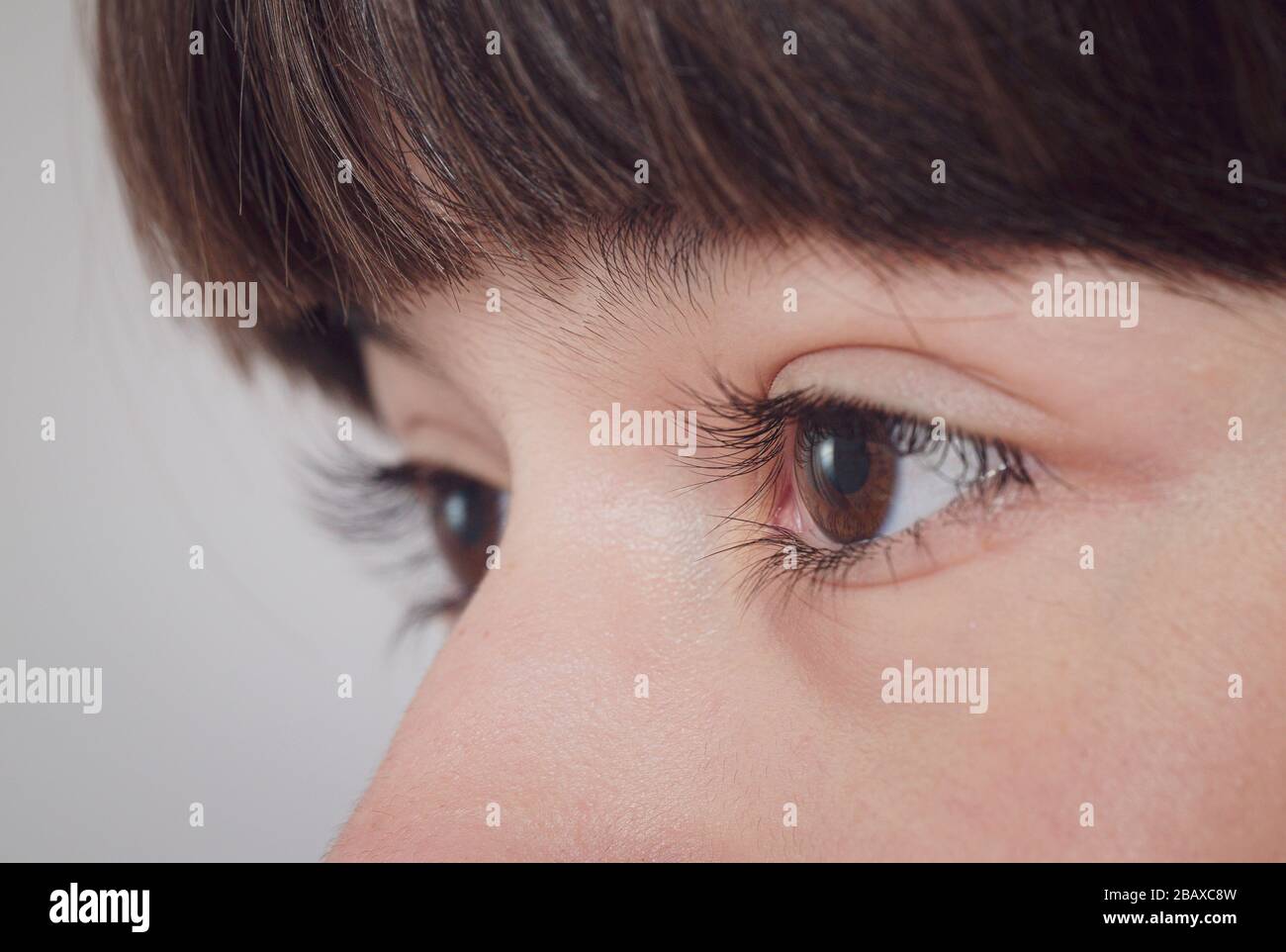 beautiful human eye close-up macro detail shot Stock Photo - Alamy