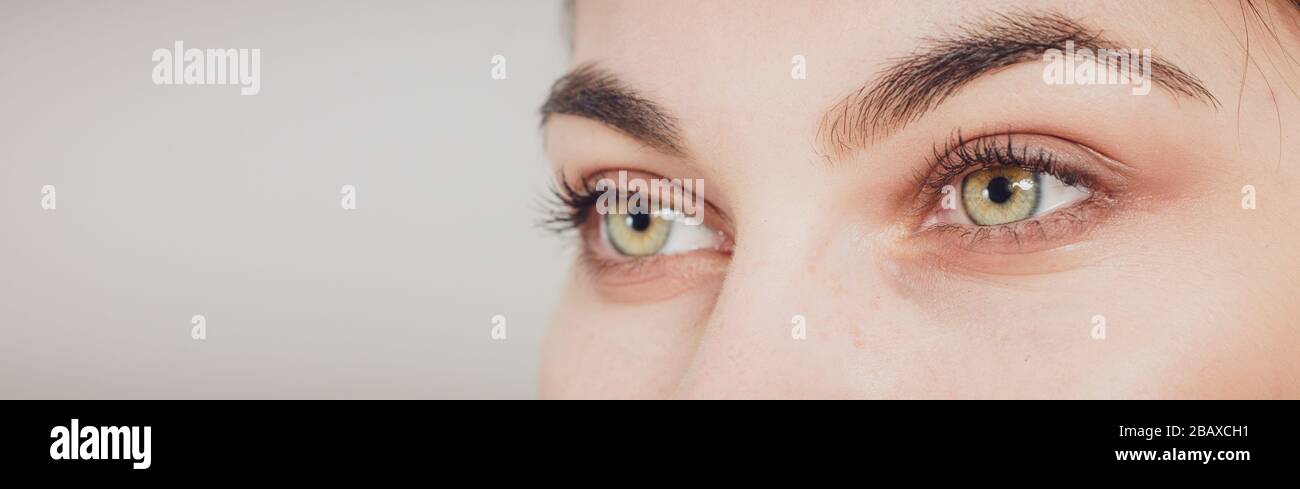 beautiful human eye close-up macro detail shot Stock Photo - Alamy