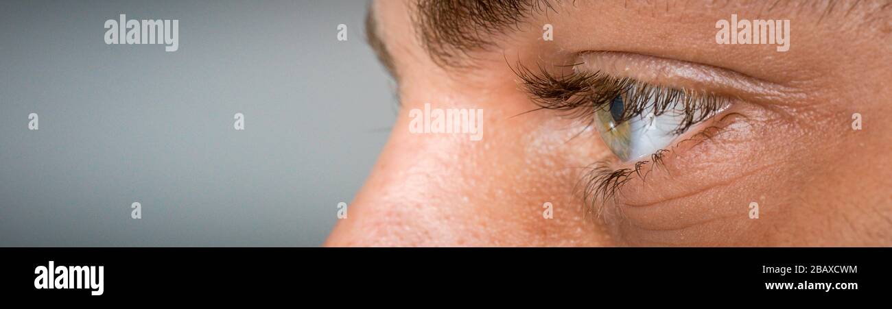 beautiful human eye close-up macro detail shot Stock Photo - Alamy