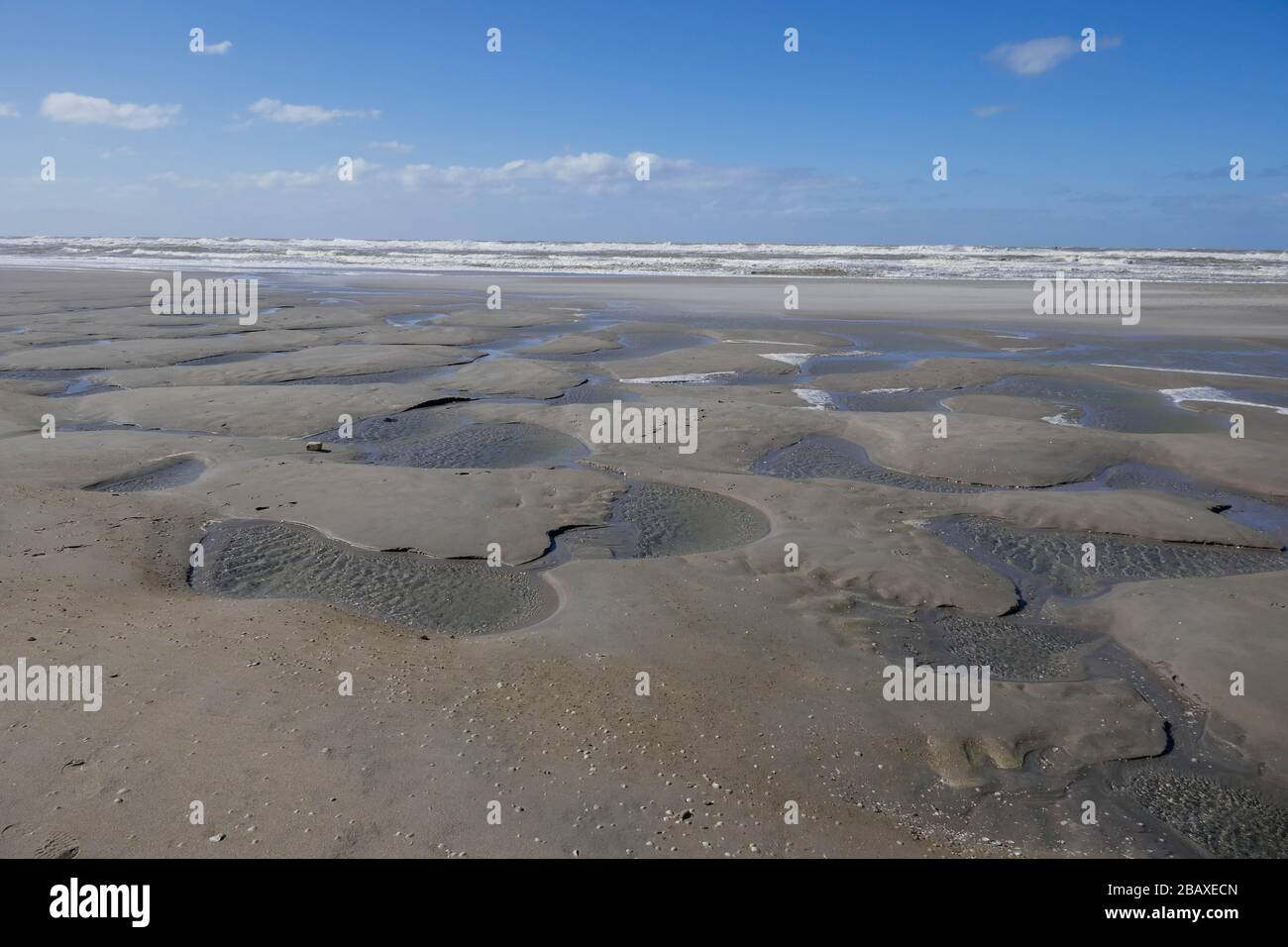beach and view at sea at Kijkduin, Holland Stock Photo - Alamy