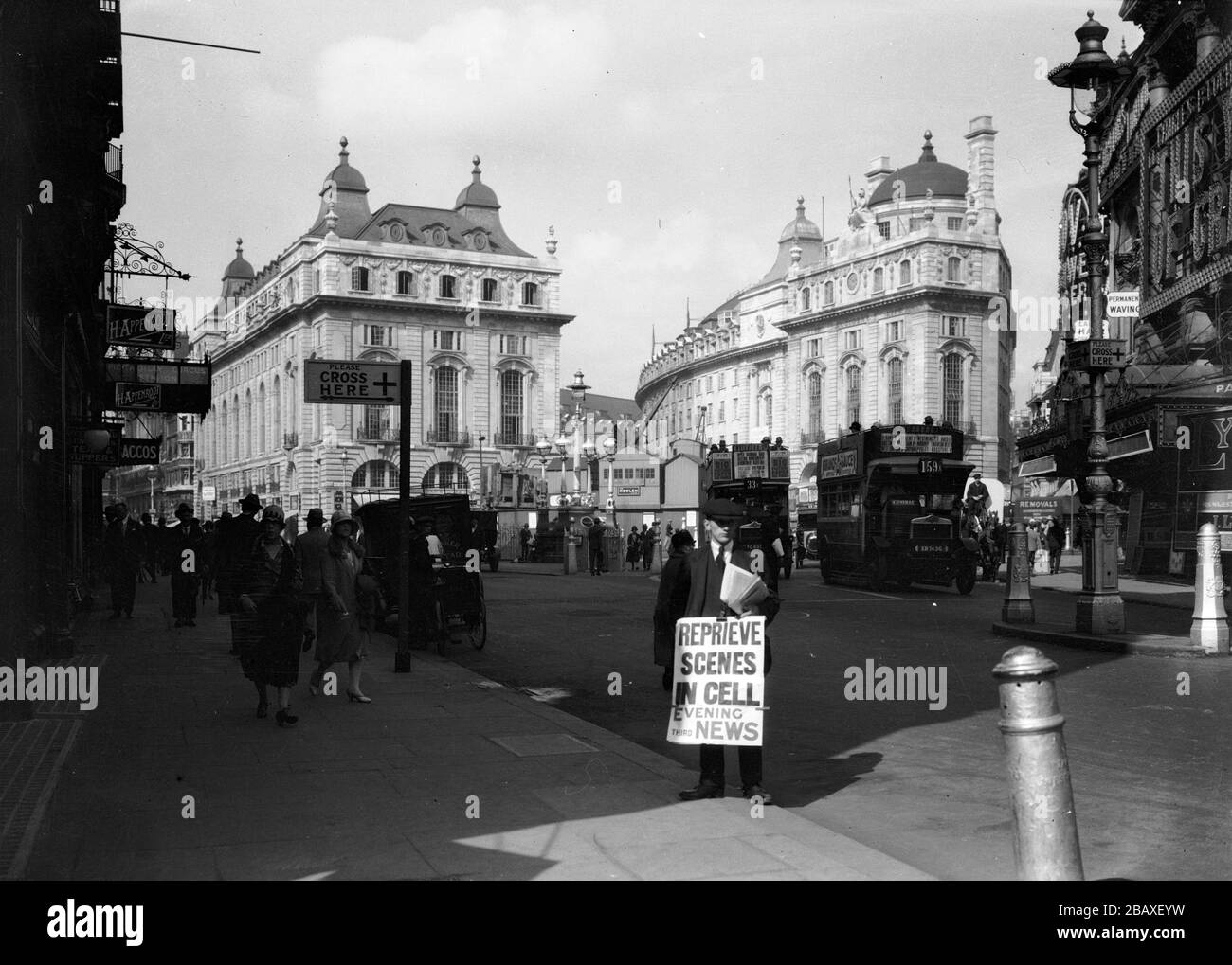 Old newspaper poster london Black and White Stock Photos & Images - Alamy