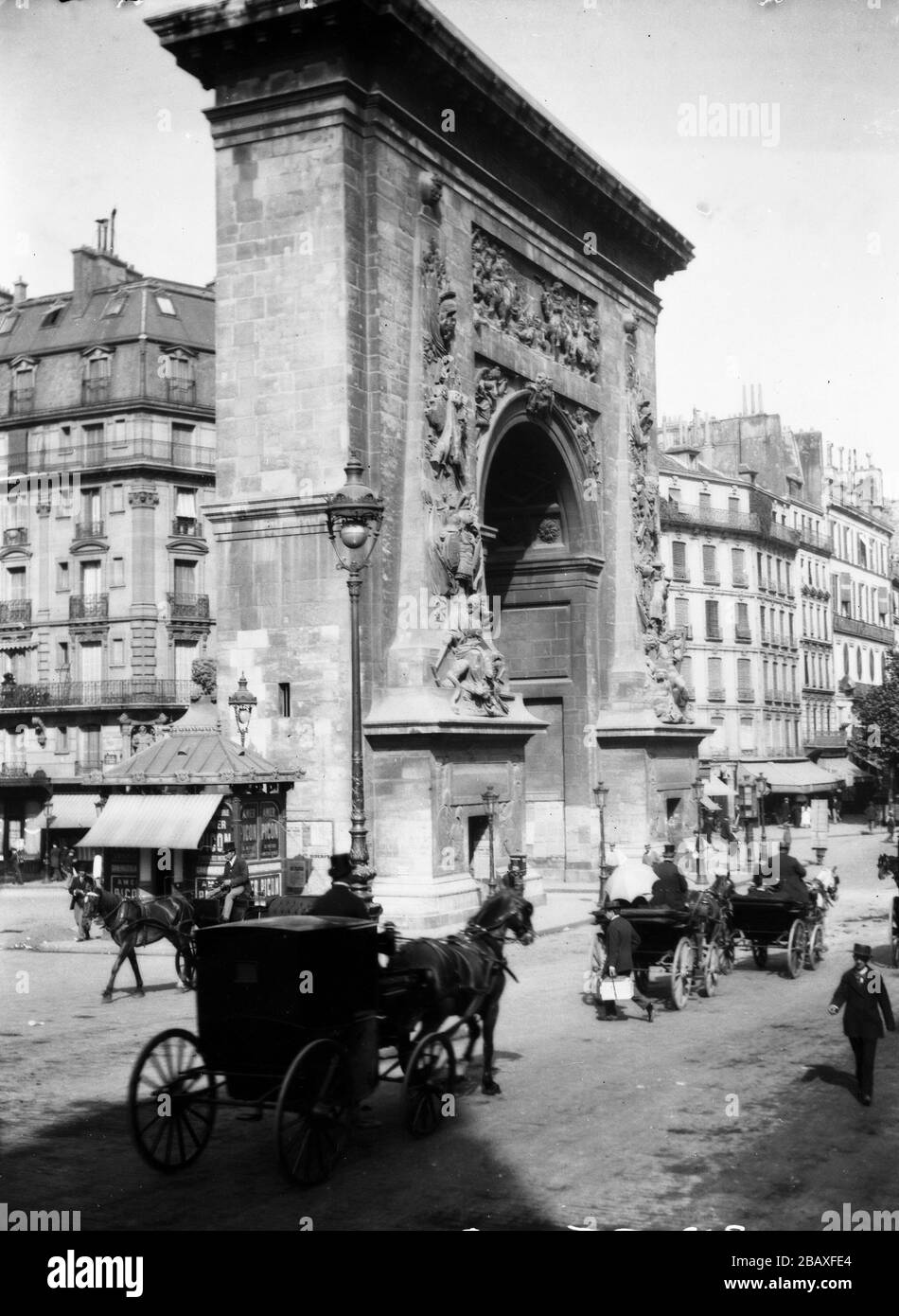 Side view of the Port St Denis, Paris, France, 1895. (Photo by Burton ...