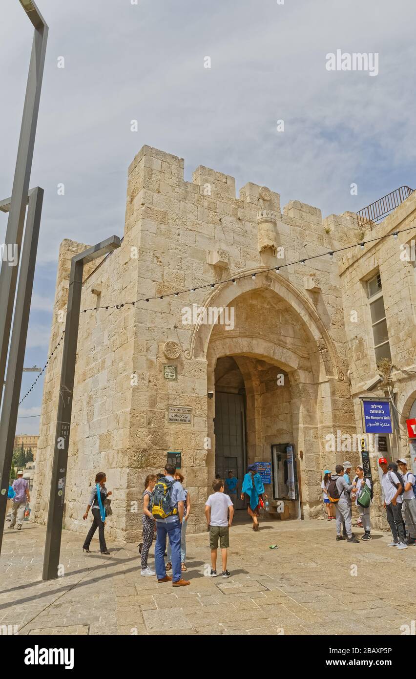 Jaffa gate tower wall hi-res stock photography and images - Alamy