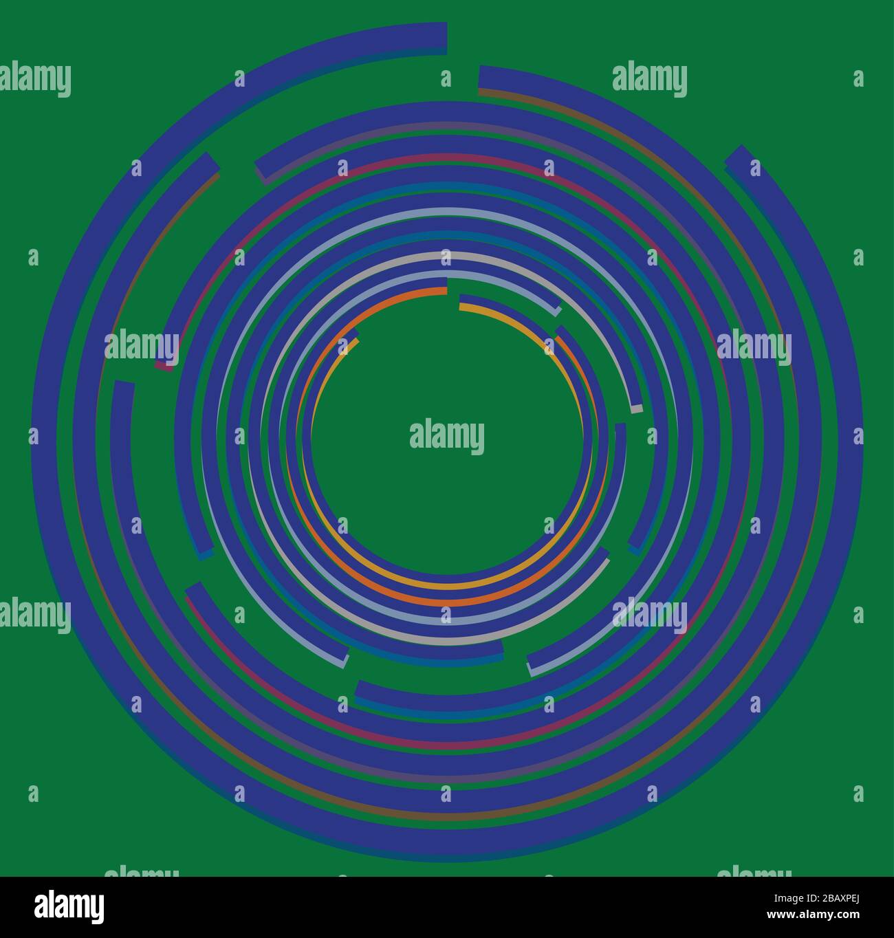 multi-color curly, coil, gyration volute shape. twine vortex rotating ...