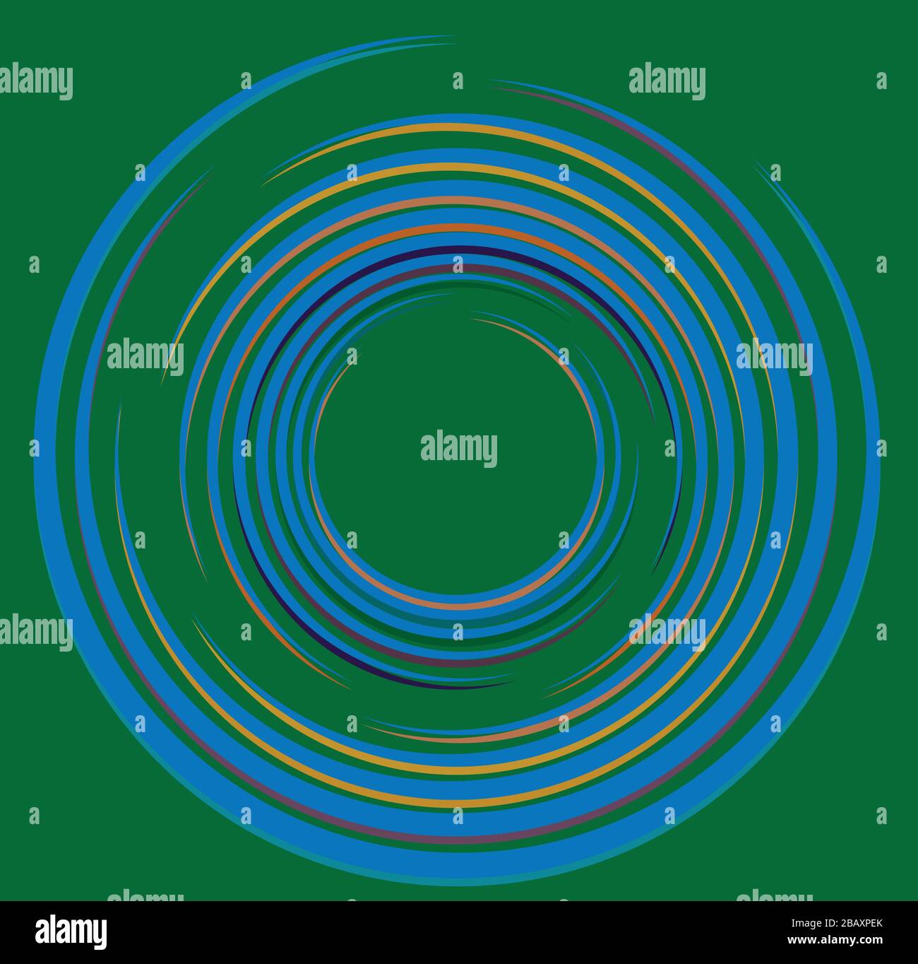 multi-color curly, coil, gyration volute shape. twine vortex rotating ...