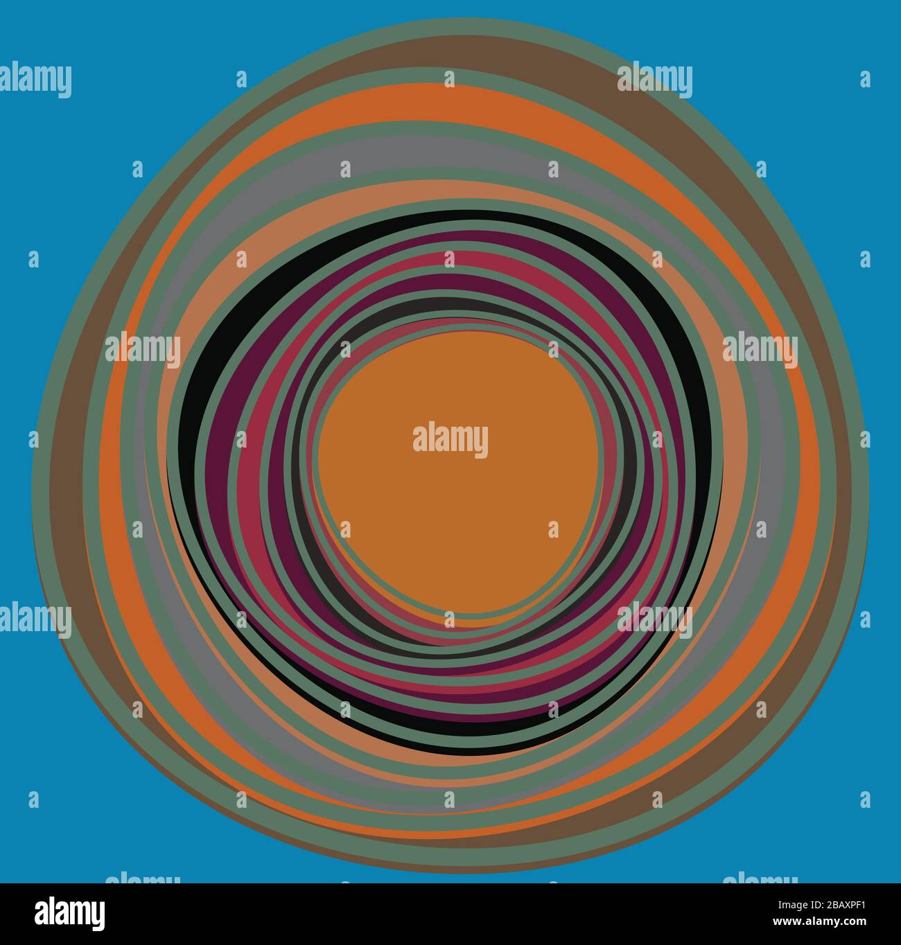 multi-color curly, coil, gyration volute shape. twine vortex rotating ...