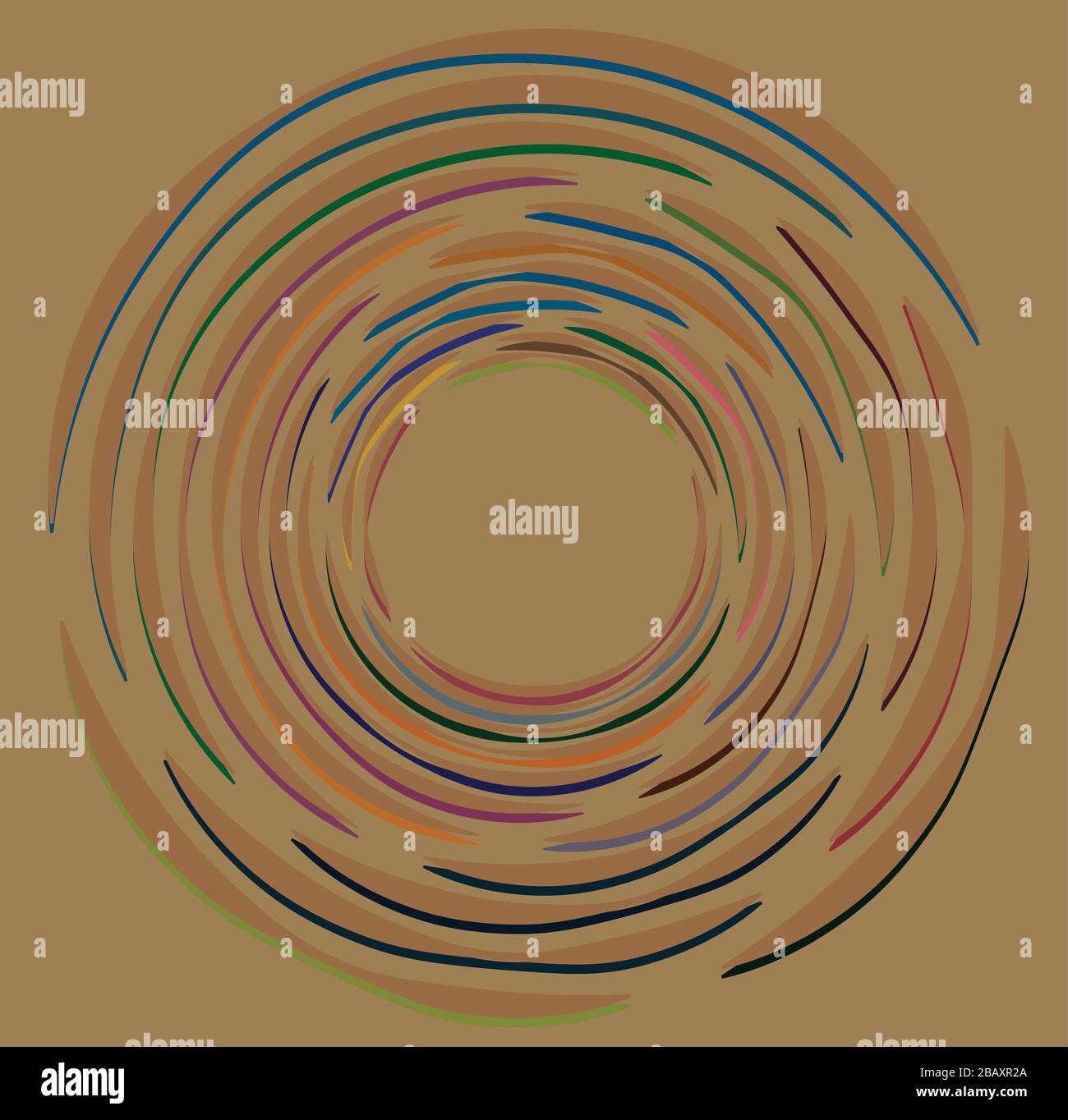 multi-color curly, coil, gyration volute shape. twine vortex rotating ...