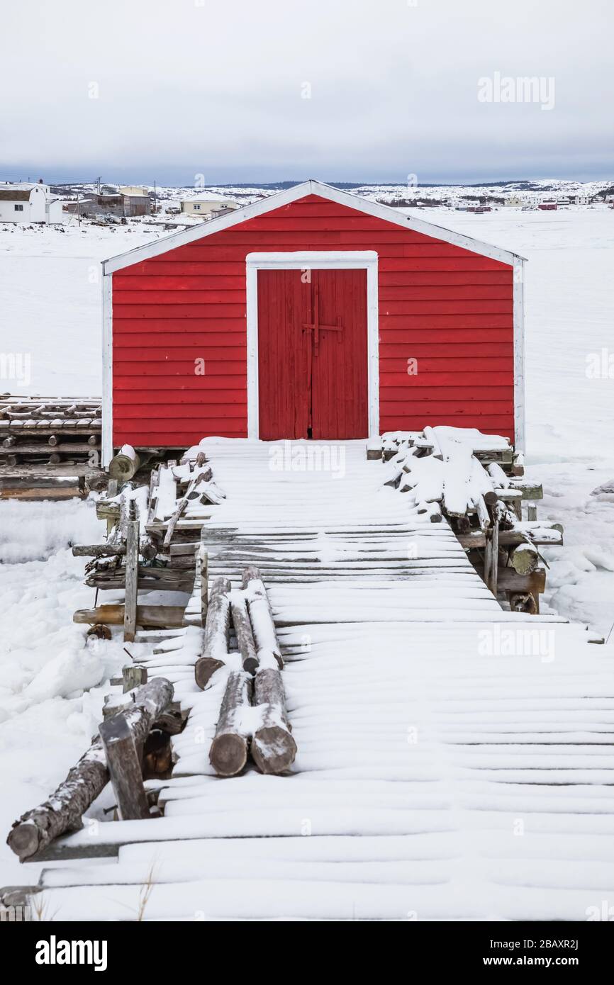 Stage at the home of Desmond Adams in Joe Batt's Arm on Fogo Island ...