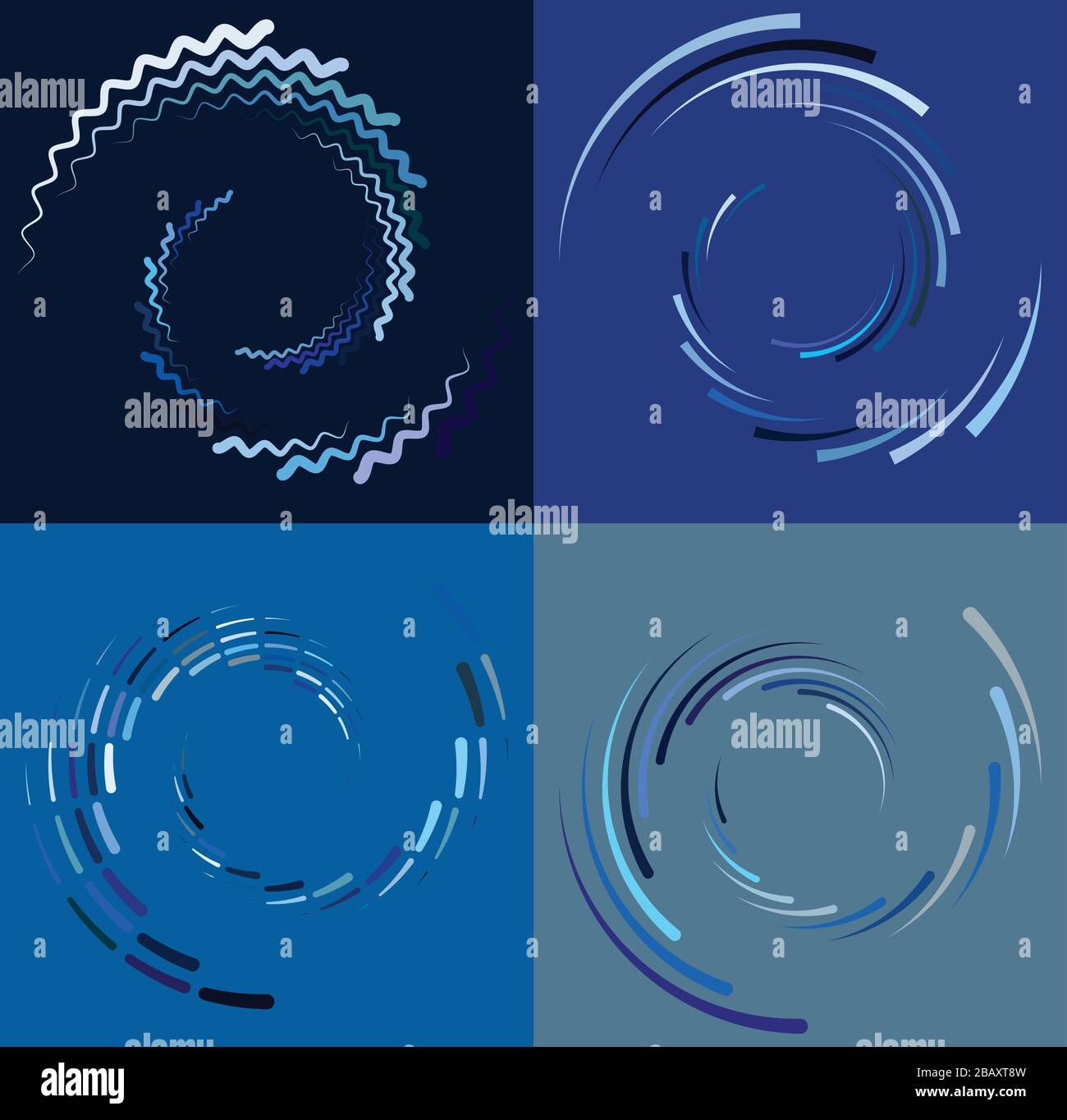 Spirals circle round circular shape Stock Vector Images - Alamy