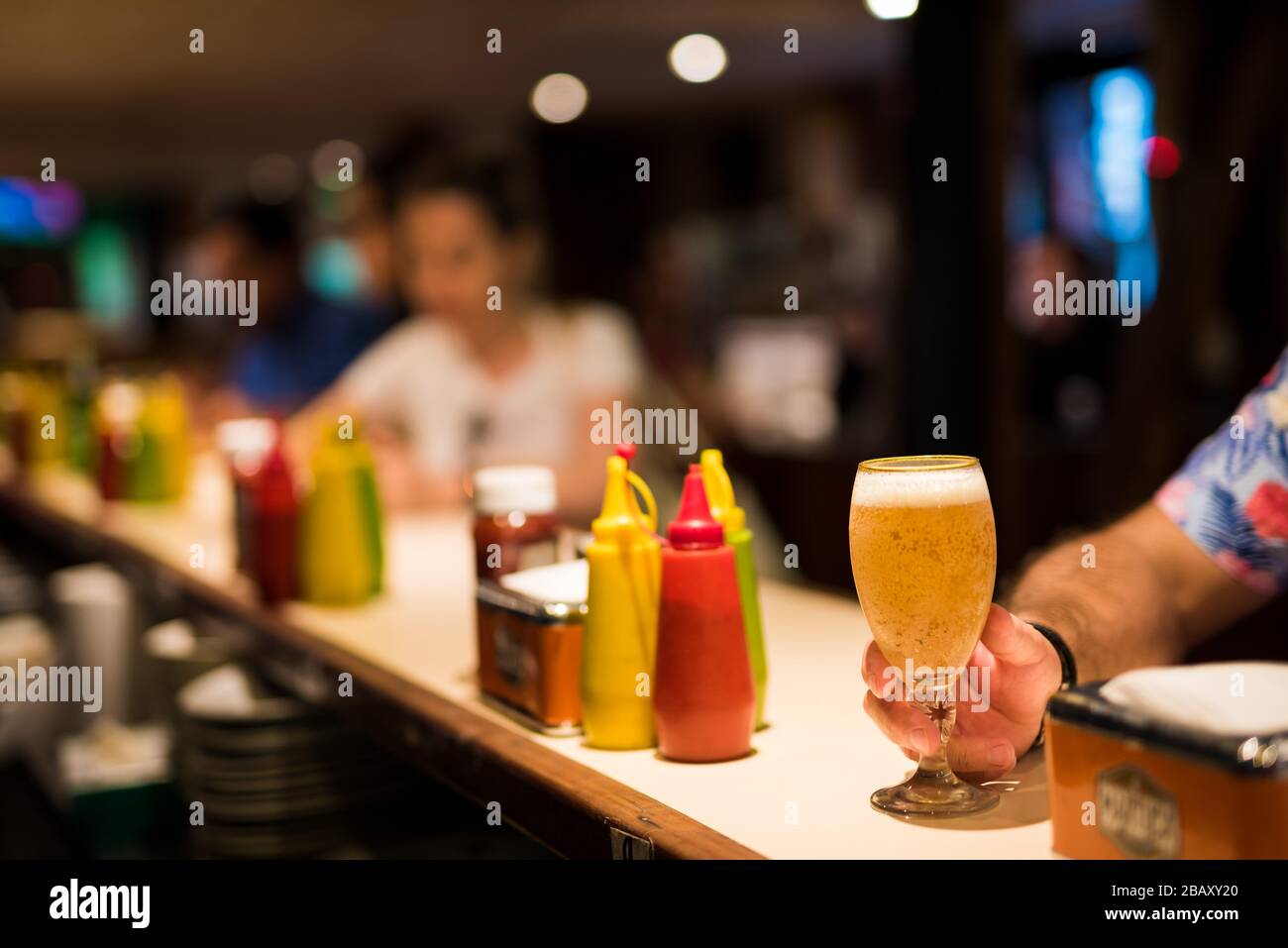 a nice cold beer from a tap Stock Photo - Alamy