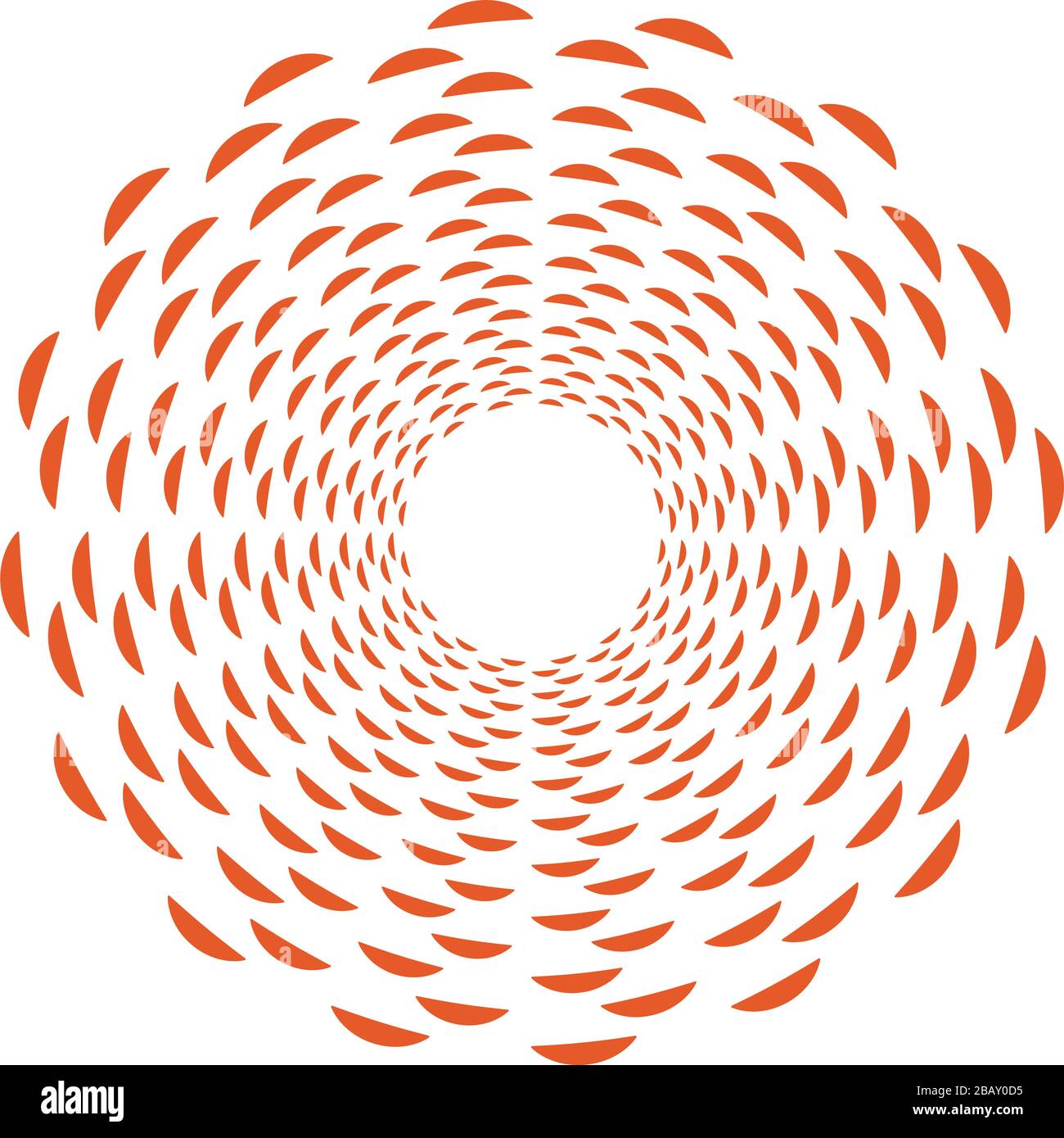 Single-colored,monochrome twirl, swirl. Shape with rotation, spin ...