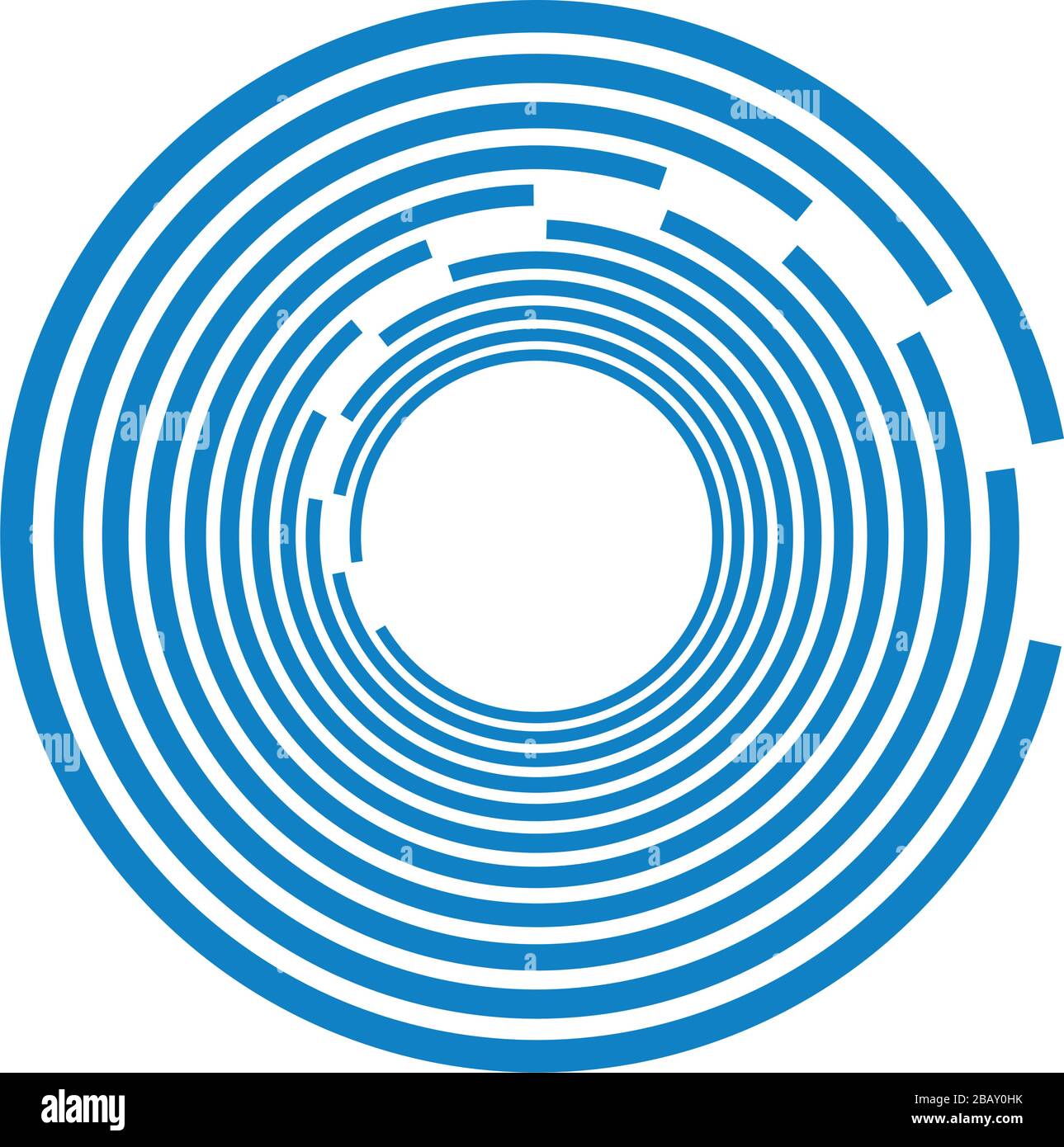 Single-colored,monochrome twirl, swirl. Shape with rotation, spin ...