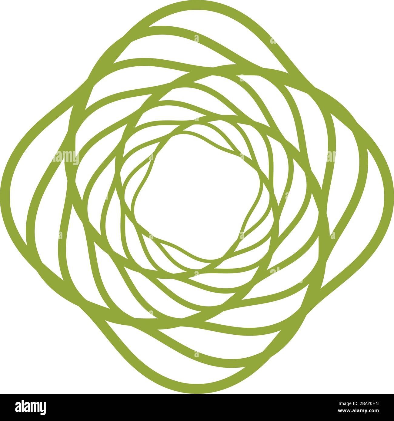 Single-colored,monochrome twirl, swirl. Shape with rotation, spin ...