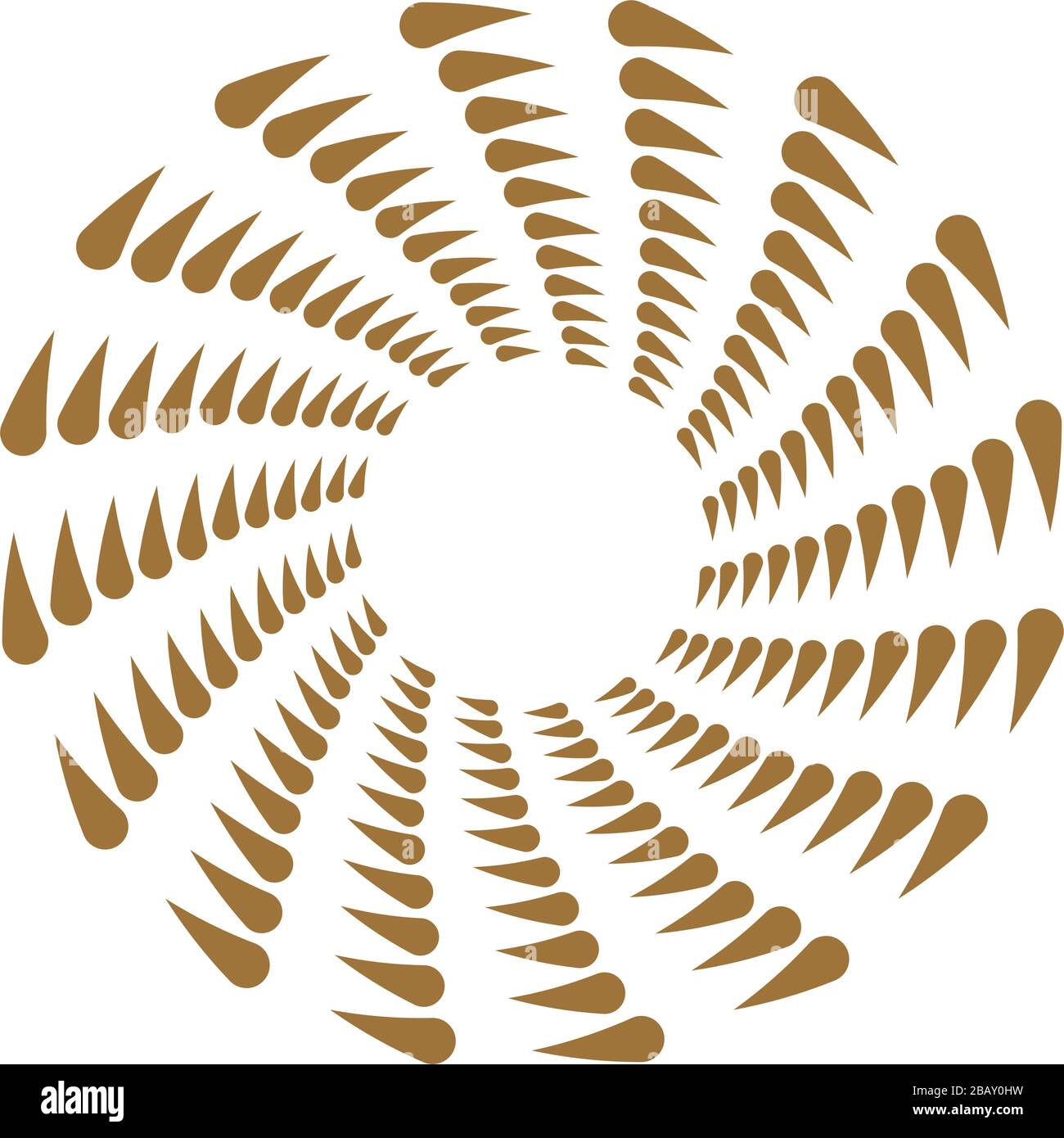 Single-colored,monochrome twirl, swirl. Shape with rotation, spin ...