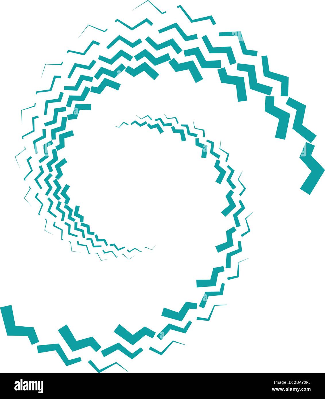 Single-colored,monochrome twirl, swirl. Shape with rotation, spin ...