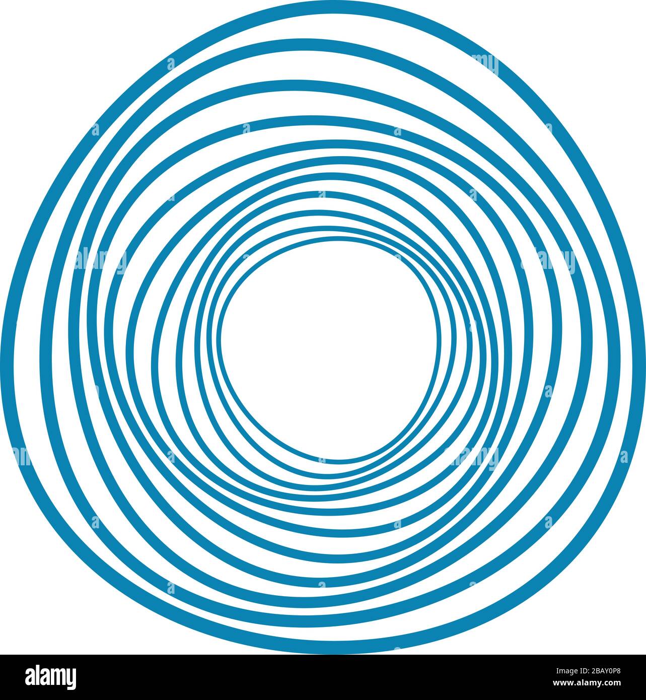 Single-colored,monochrome twirl, swirl. Shape with rotation, spin ...