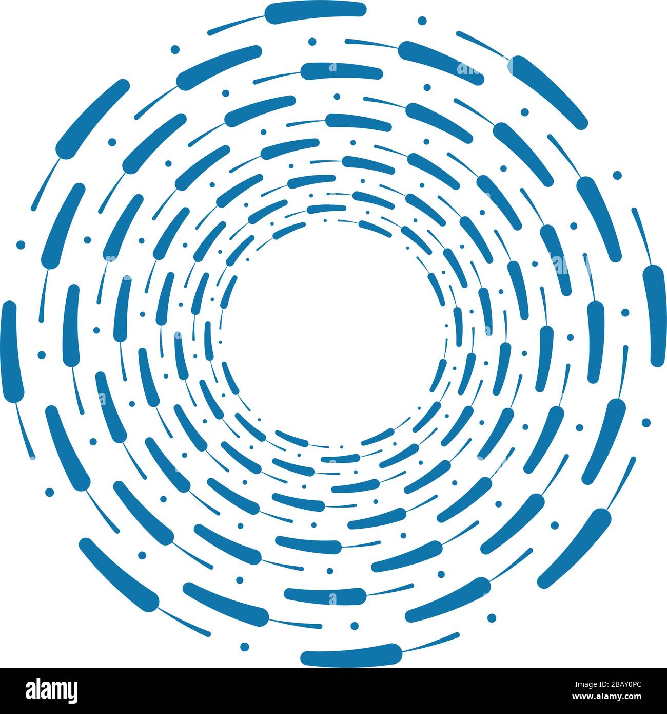 Single-colored,monochrome twirl, swirl. Shape with rotation, spin ...