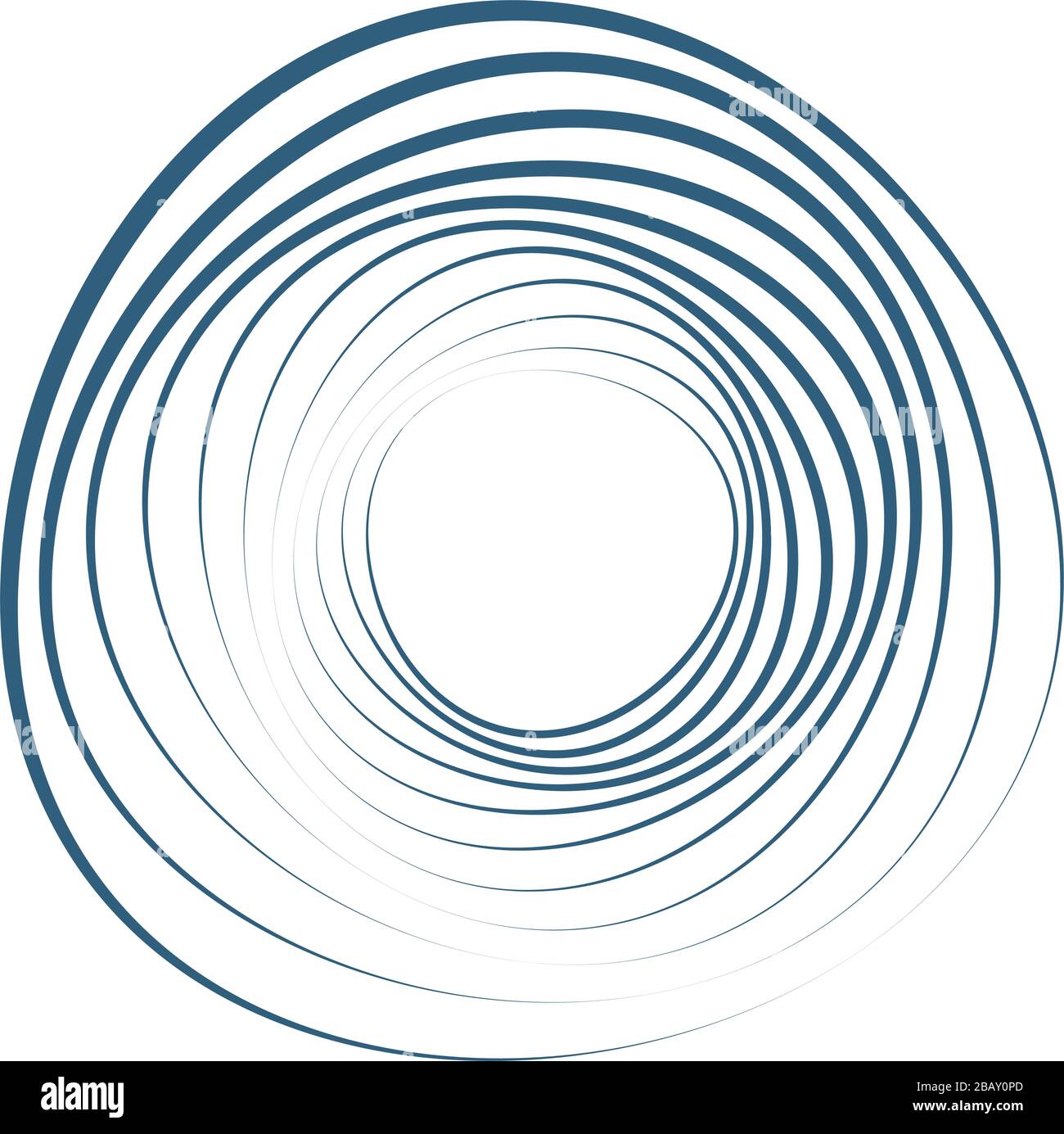 Single-colored,monochrome twirl, swirl. Shape with rotation, spin ...
