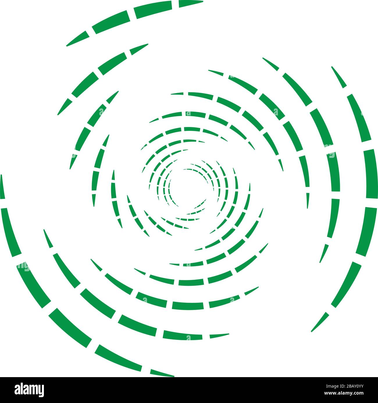 Single-colored,monochrome twirl, swirl. Shape with rotation, spin ...