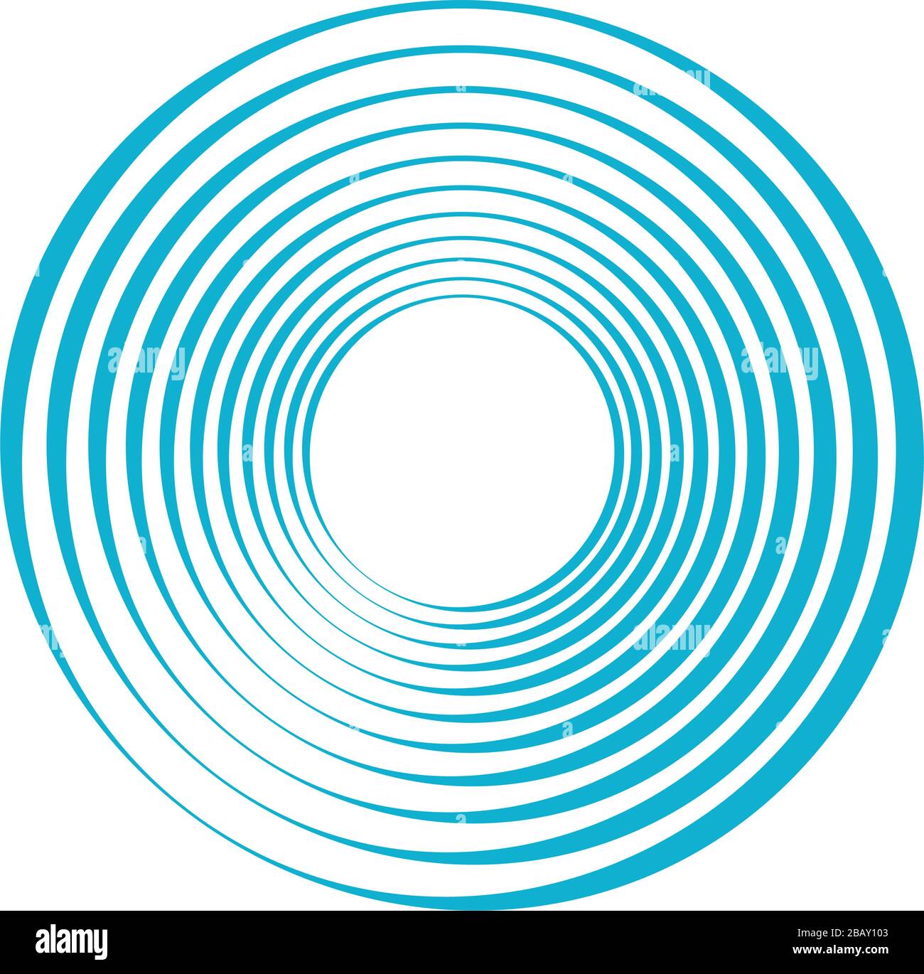 Single-colored,monochrome twirl, swirl. Shape with rotation, spin ...