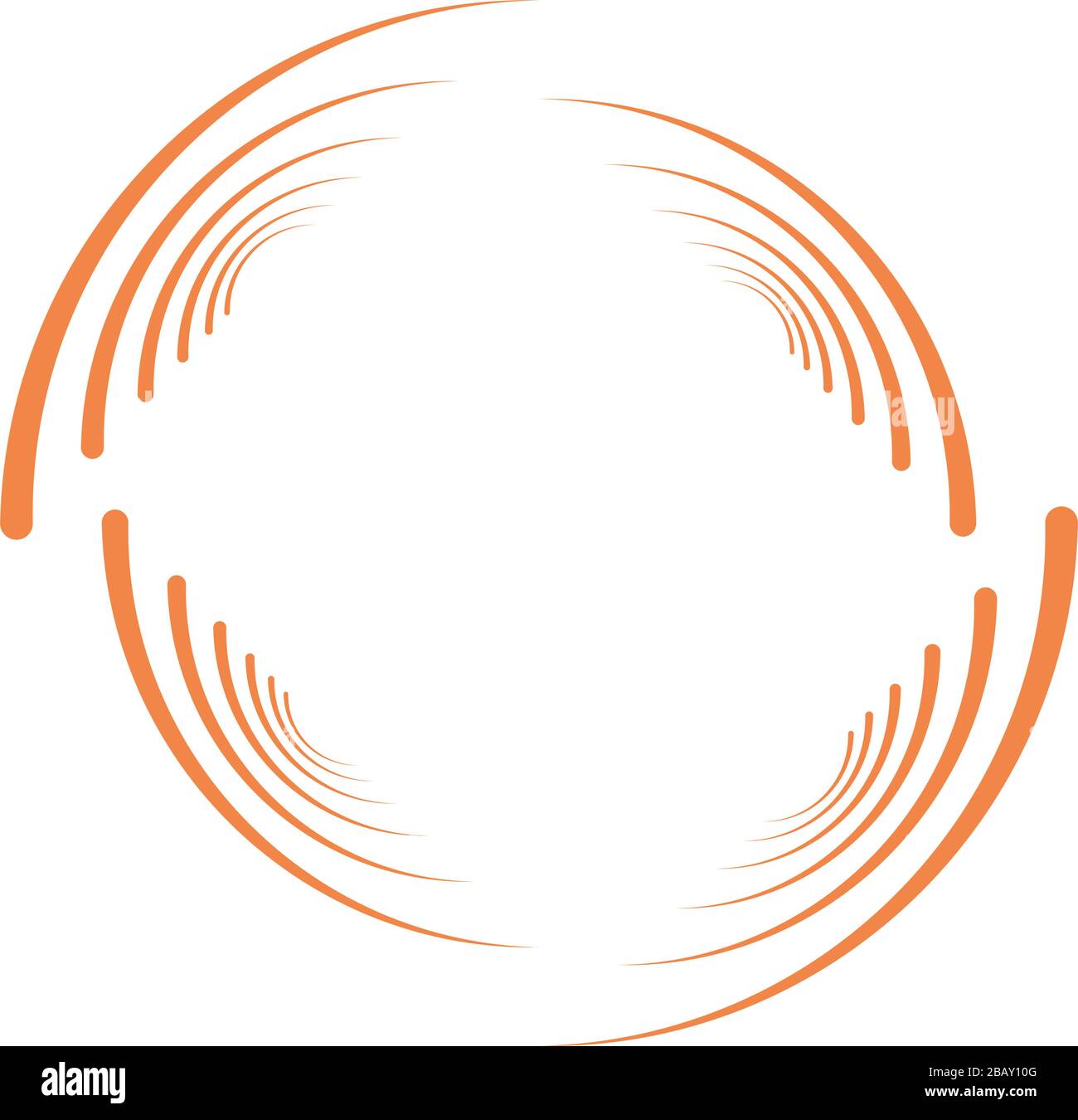 Single-colored,monochrome twirl, swirl. Shape with rotation, spin ...