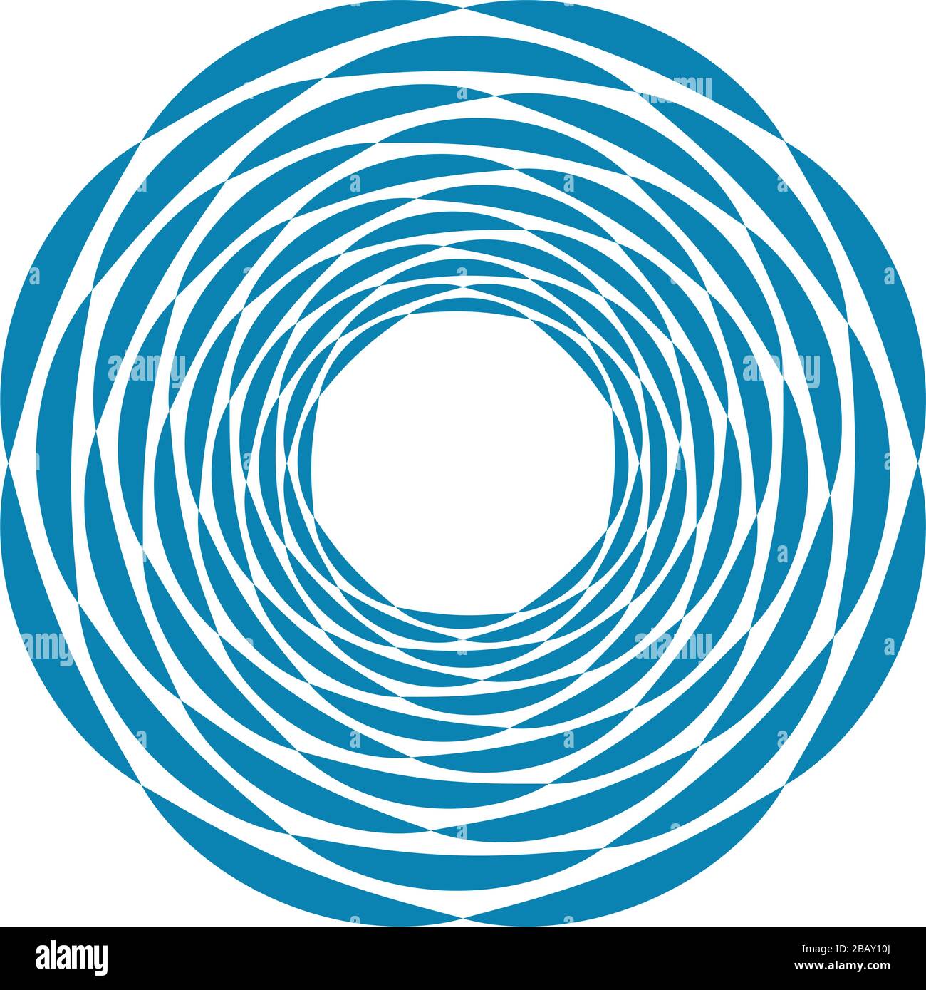Single-colored,monochrome twirl, swirl. Shape with rotation, spin ...