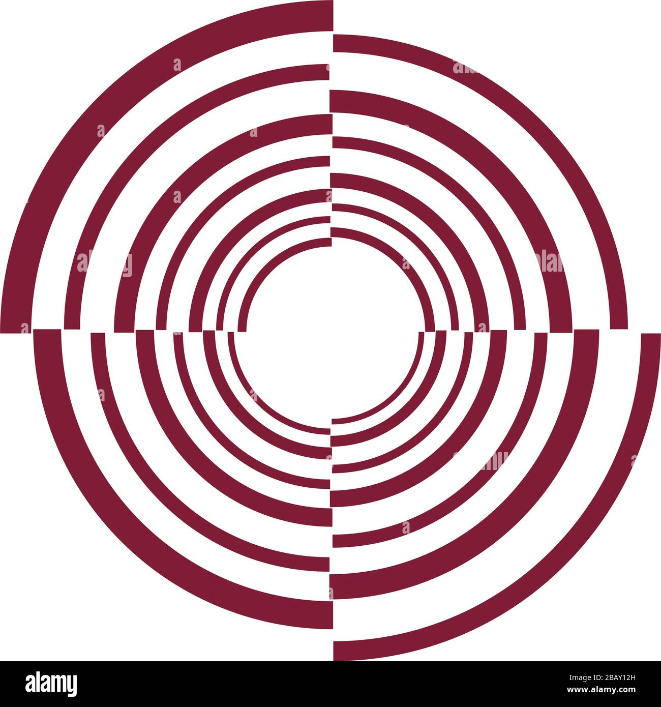 Single-colored,monochrome twirl, swirl. Shape with rotation, spin ...