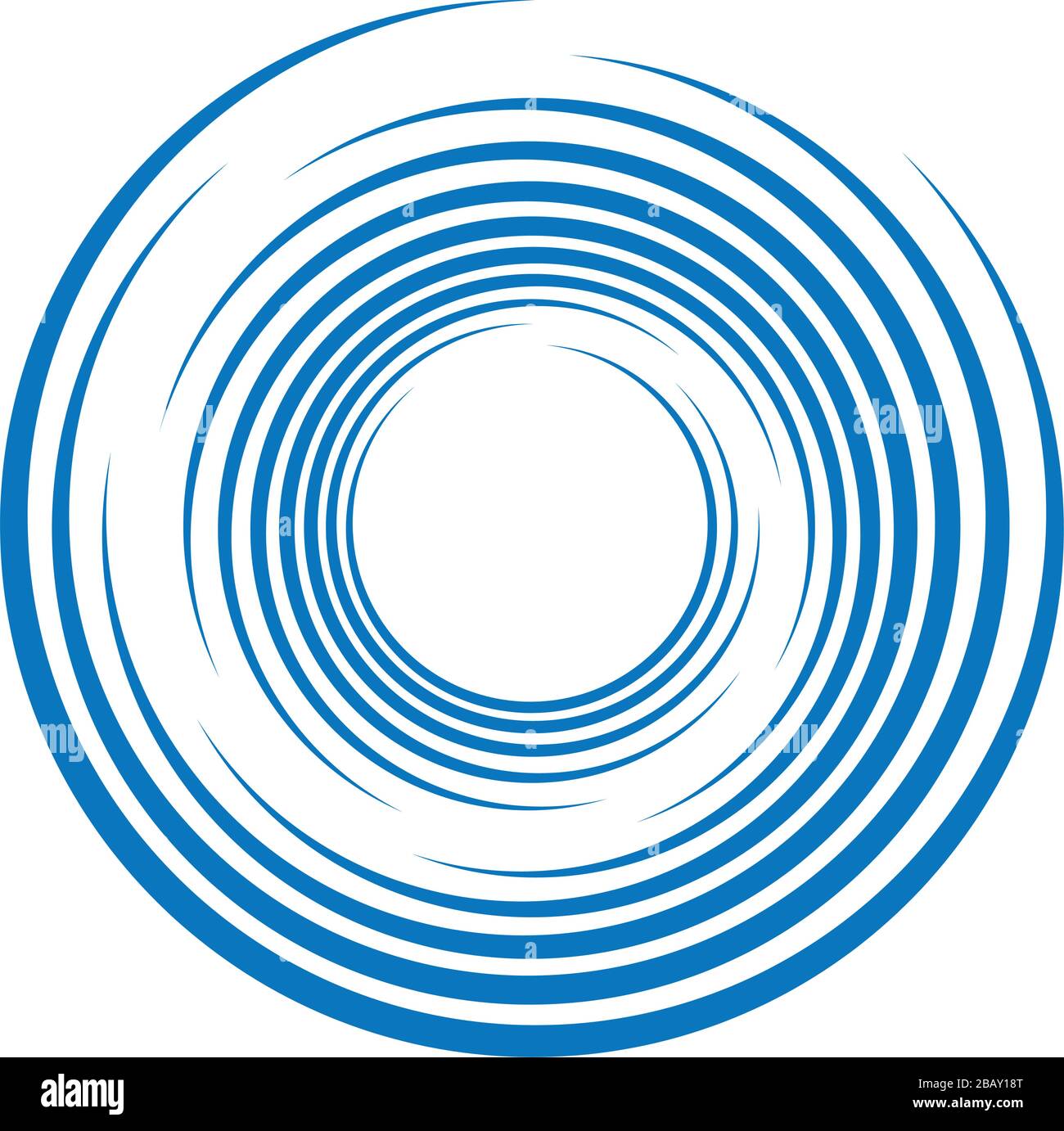 Single-colored,monochrome twirl, swirl. Shape with rotation, spin ...