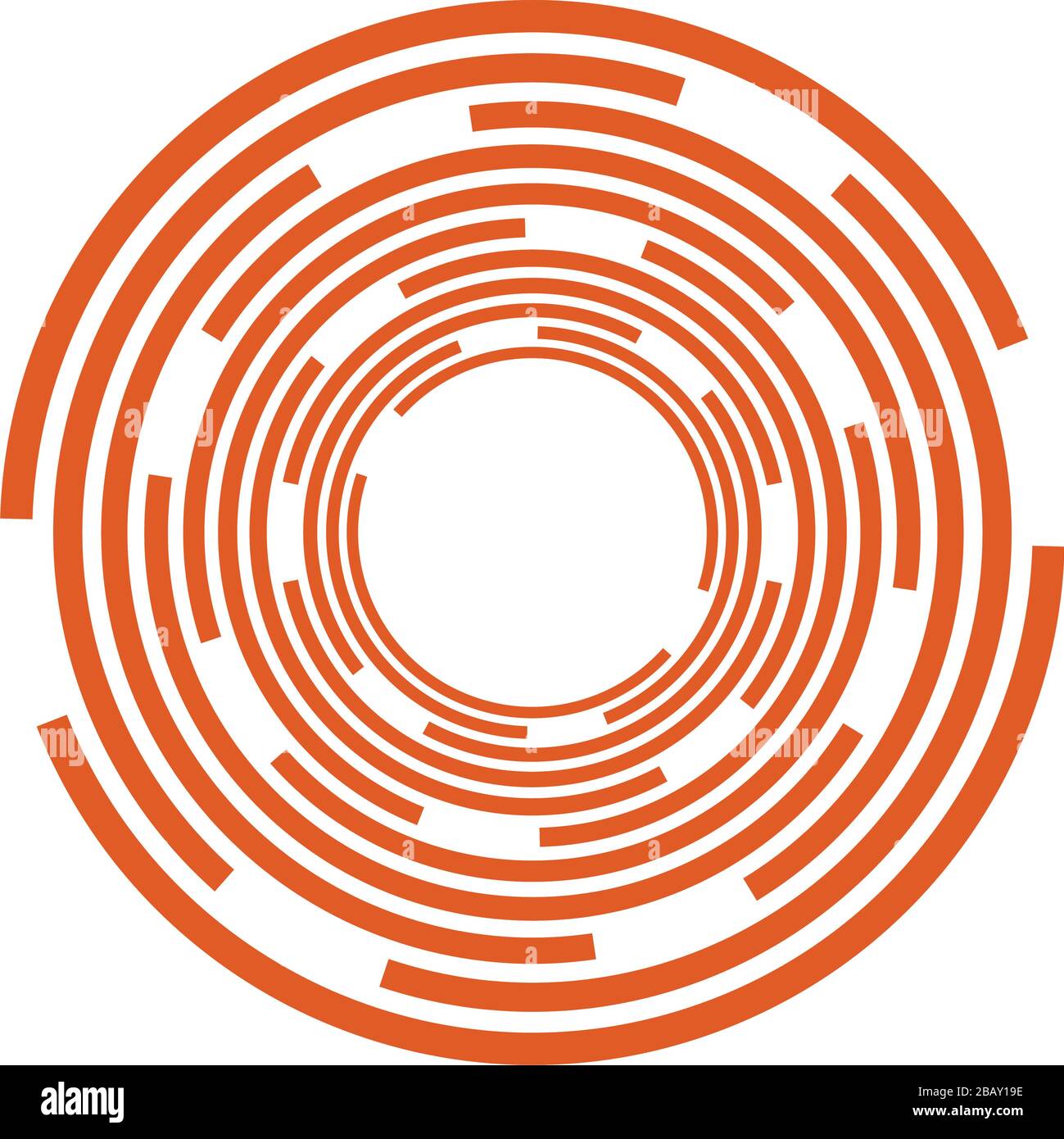 Single-colored,monochrome twirl, swirl. Shape with rotation, spin ...
