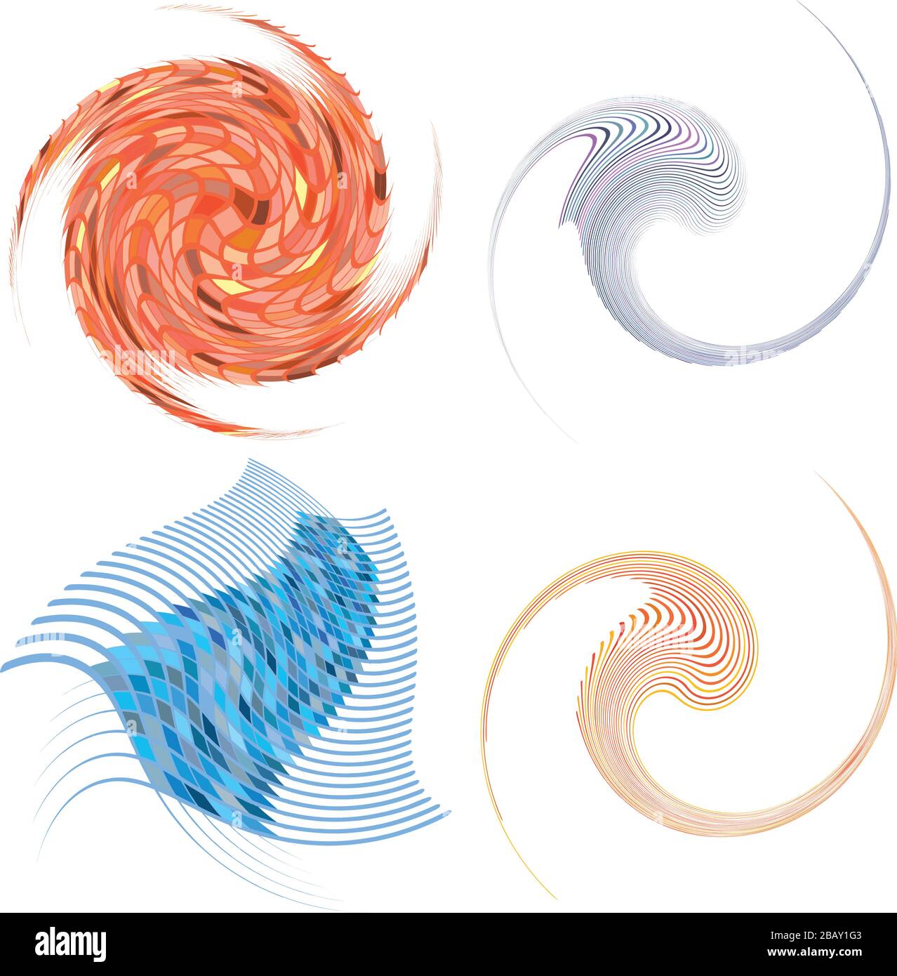 Concentric spirals Cut Out Stock Images & Pictures - Alamy