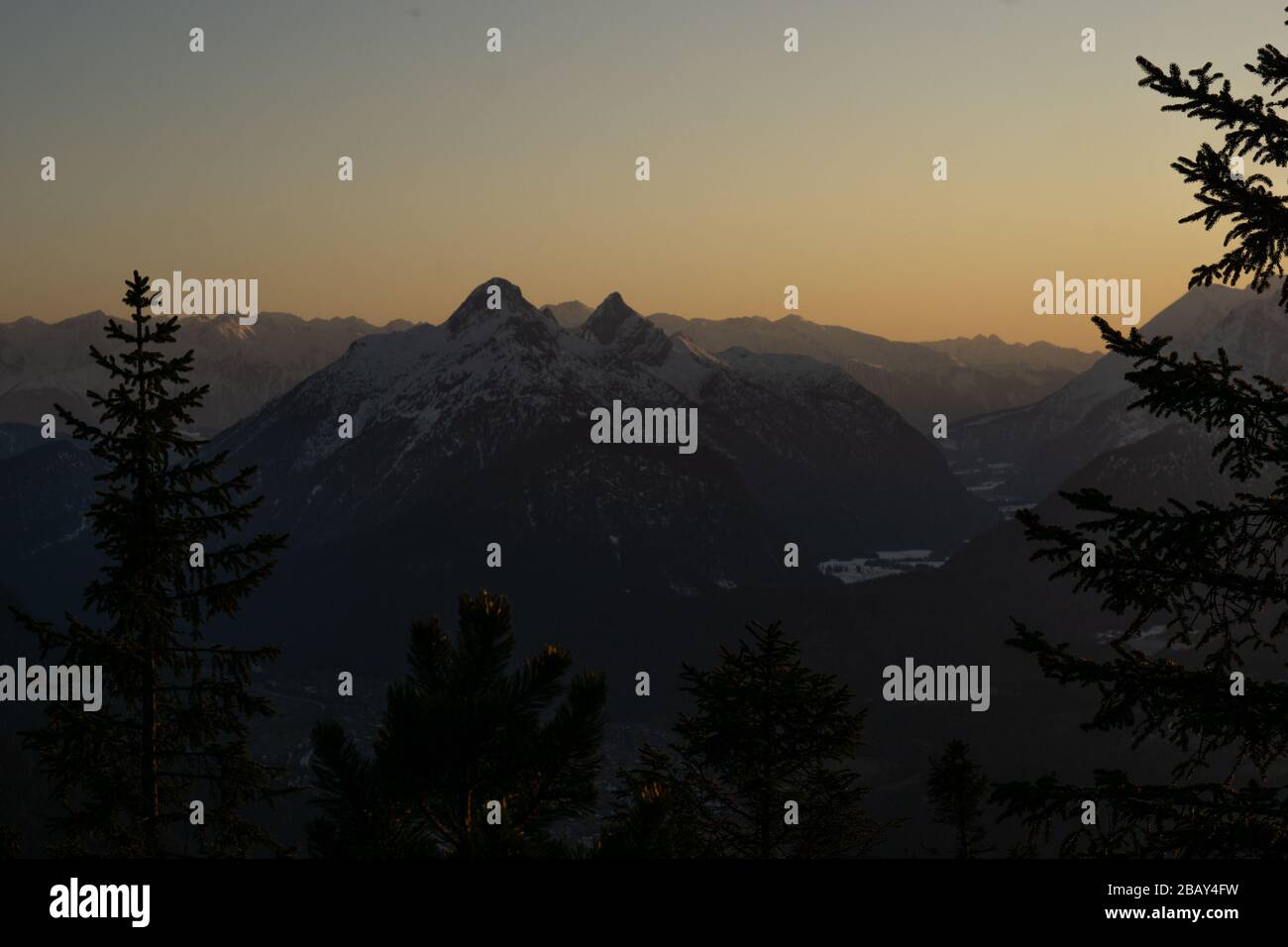 Zugspitze germany sunset hi-res stock photography and images - Alamy