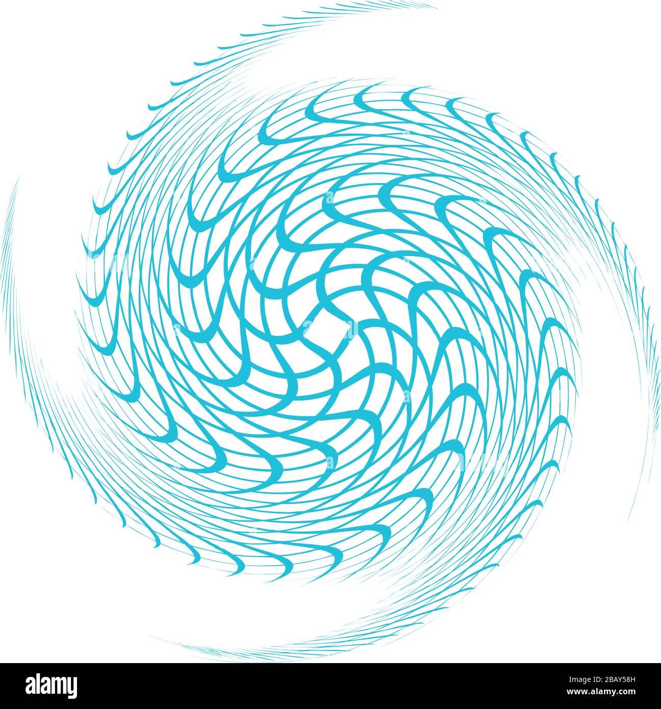 Single-colored,monochrome twirl, swirl. Shape with rotation, spin ...