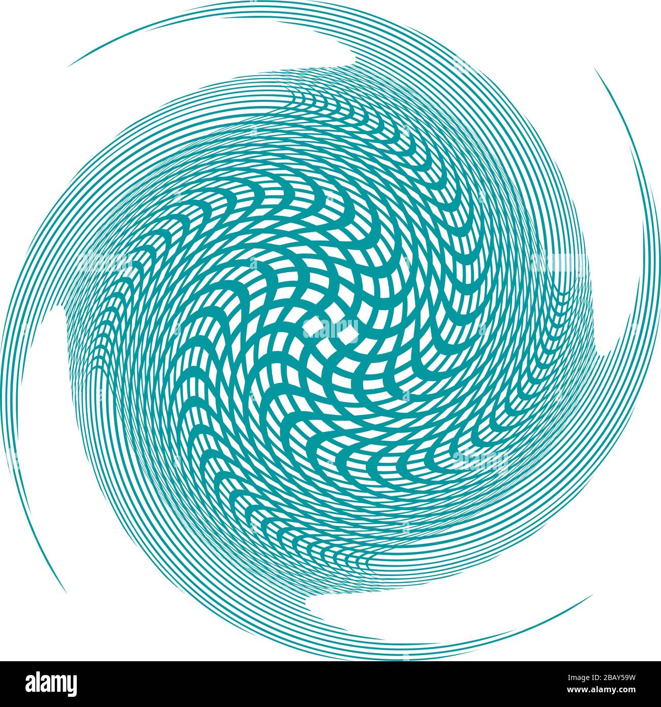 Single-colored,monochrome twirl, swirl. Shape with rotation, spin ...