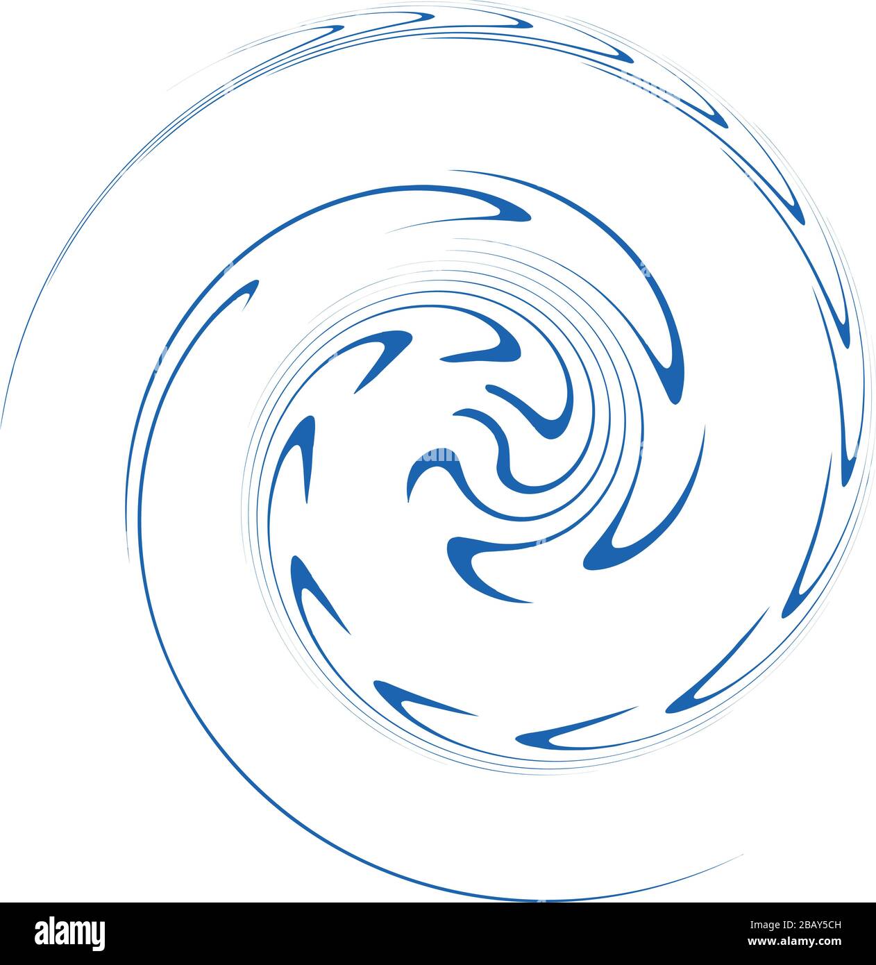 Single-colored,monochrome twirl, swirl. Shape with rotation, spin ...