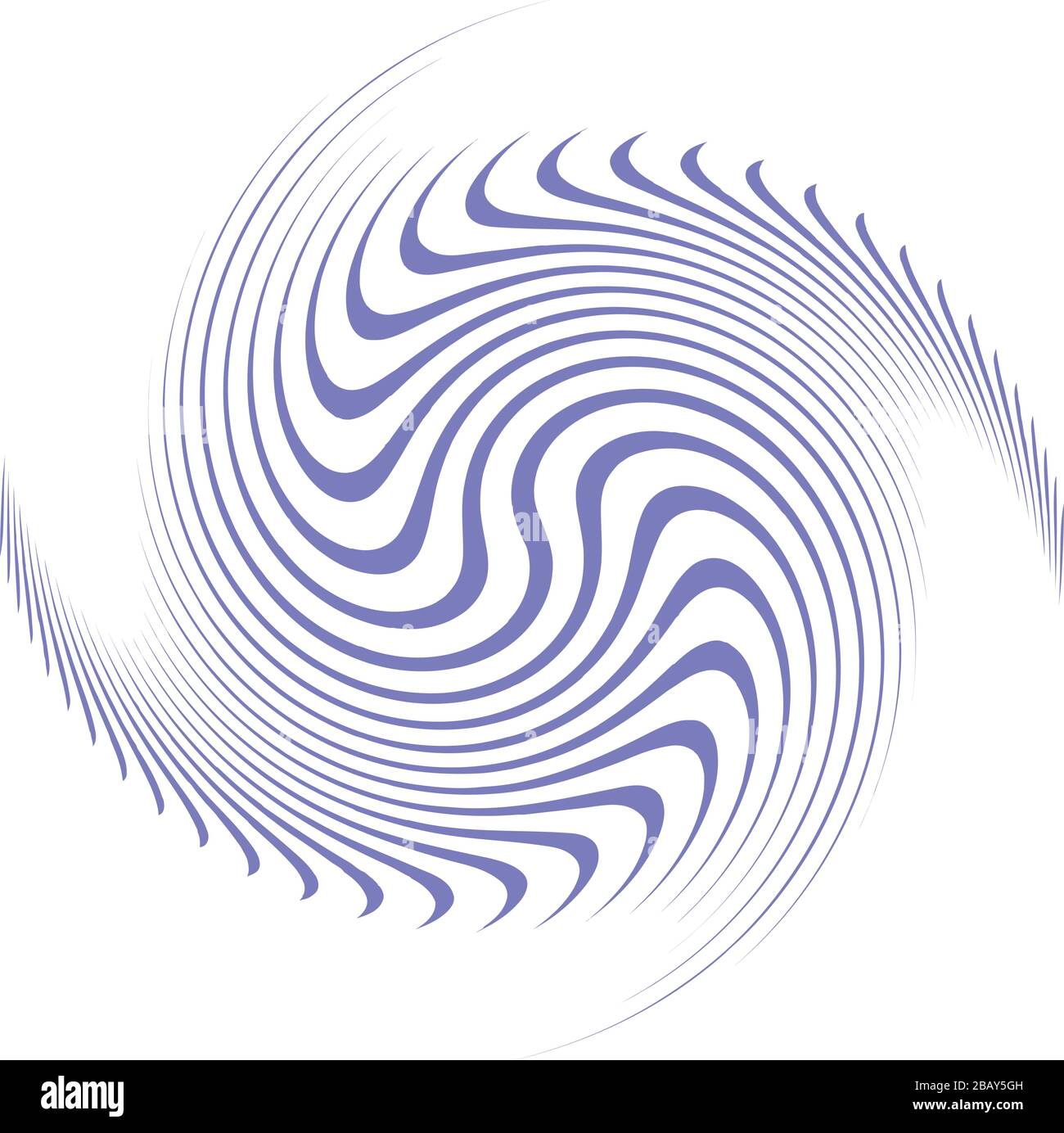 Single-colored,monochrome twirl, swirl. Shape with rotation, spin ...