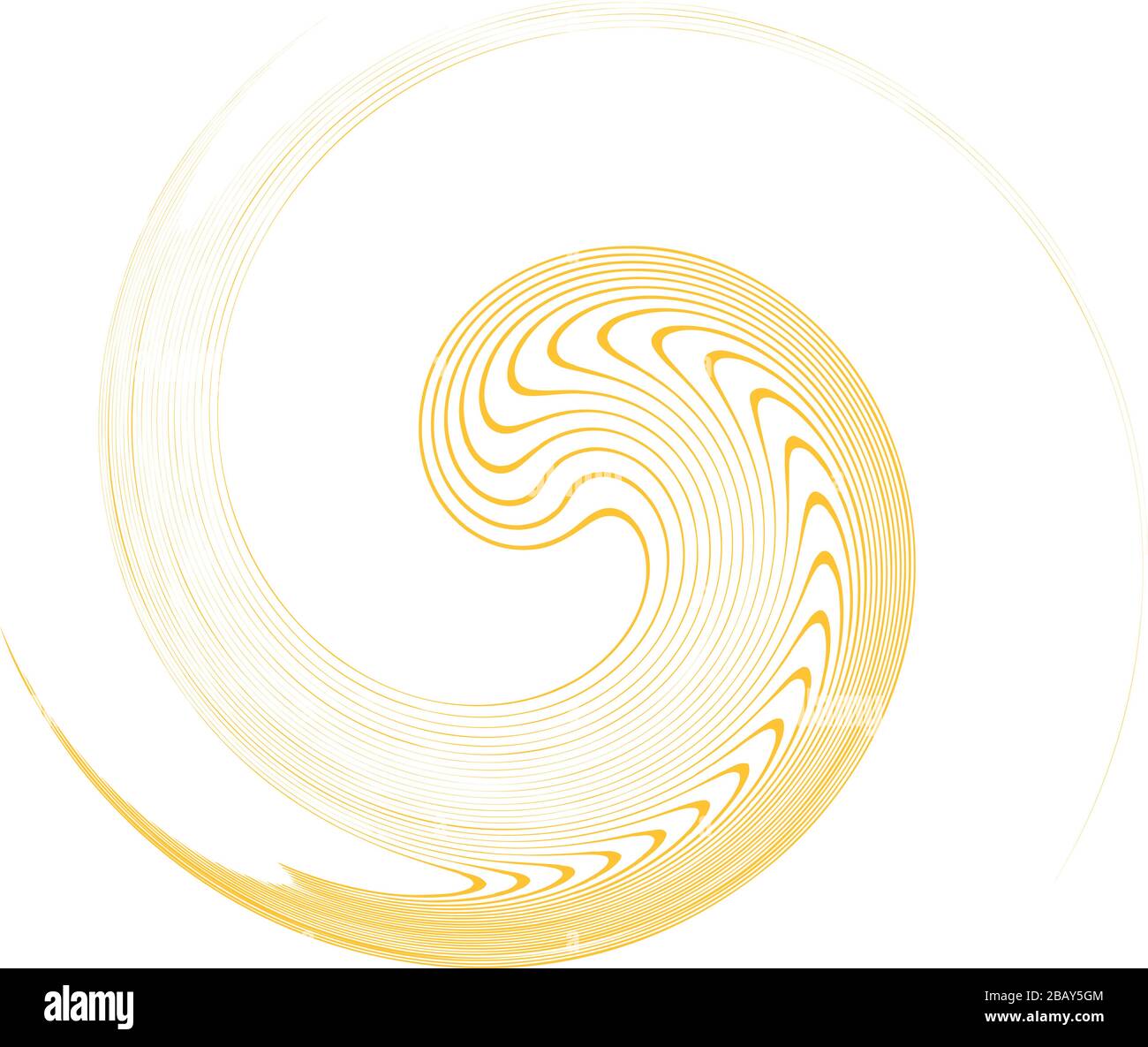 Single-colored,monochrome twirl, swirl. Shape with rotation, spin ...