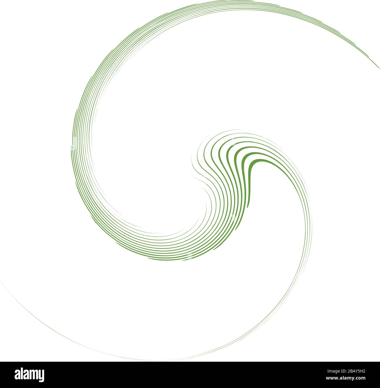 Single-colored,monochrome twirl, swirl. Shape with rotation, spin ...