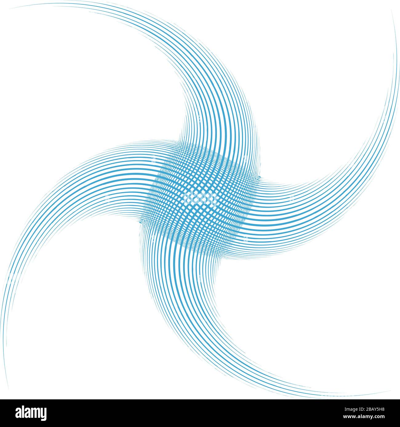 Single-colored,monochrome twirl, swirl. Shape with rotation, spin ...